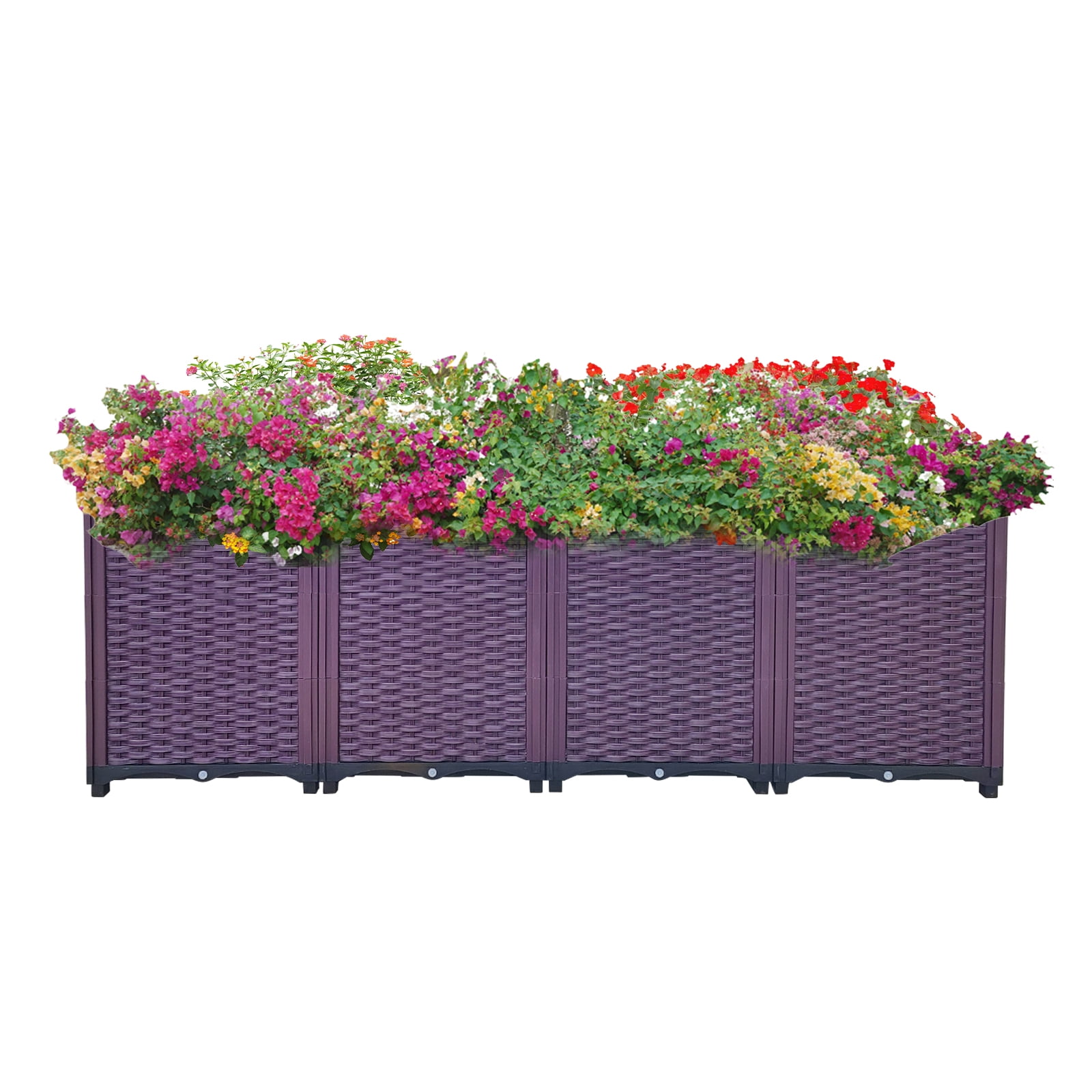 Dawot Raised Garden Bed Kit, Set of 4, Self-Watering Planter Boxes for ...