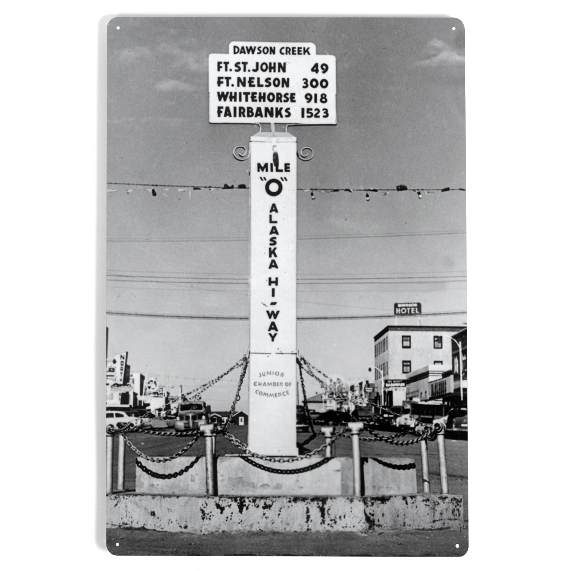 Dawson Creek, BC, Canada, Starting Marker for Alaska Highway Photograph ...