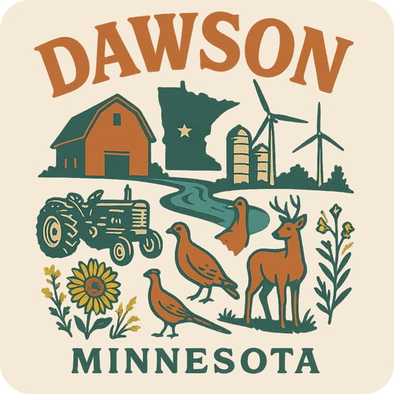 Dawson Minnesota Keepsakes Souvenir Vinyl Sticker – Destination Travel ...