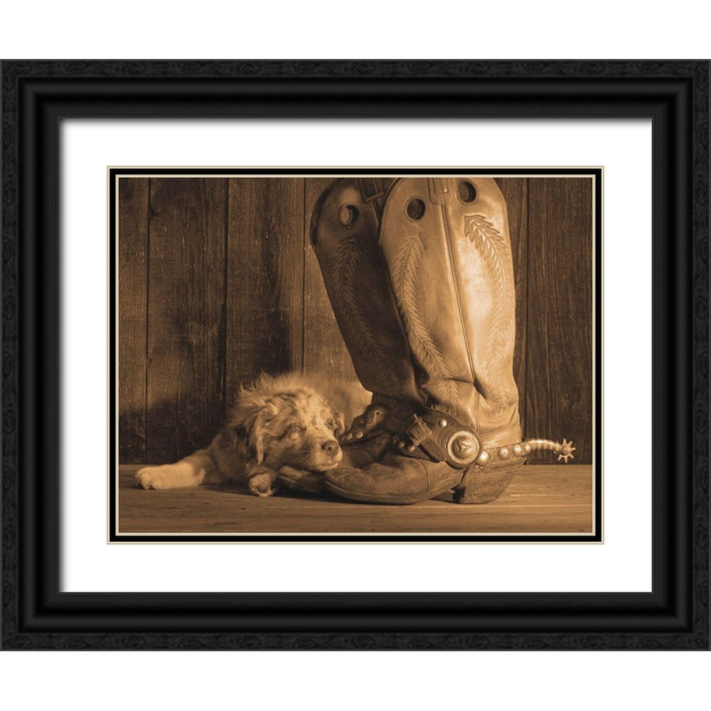 Dawson, Robert 18x15 Black Ornate Wood Framed with Double Matting ...