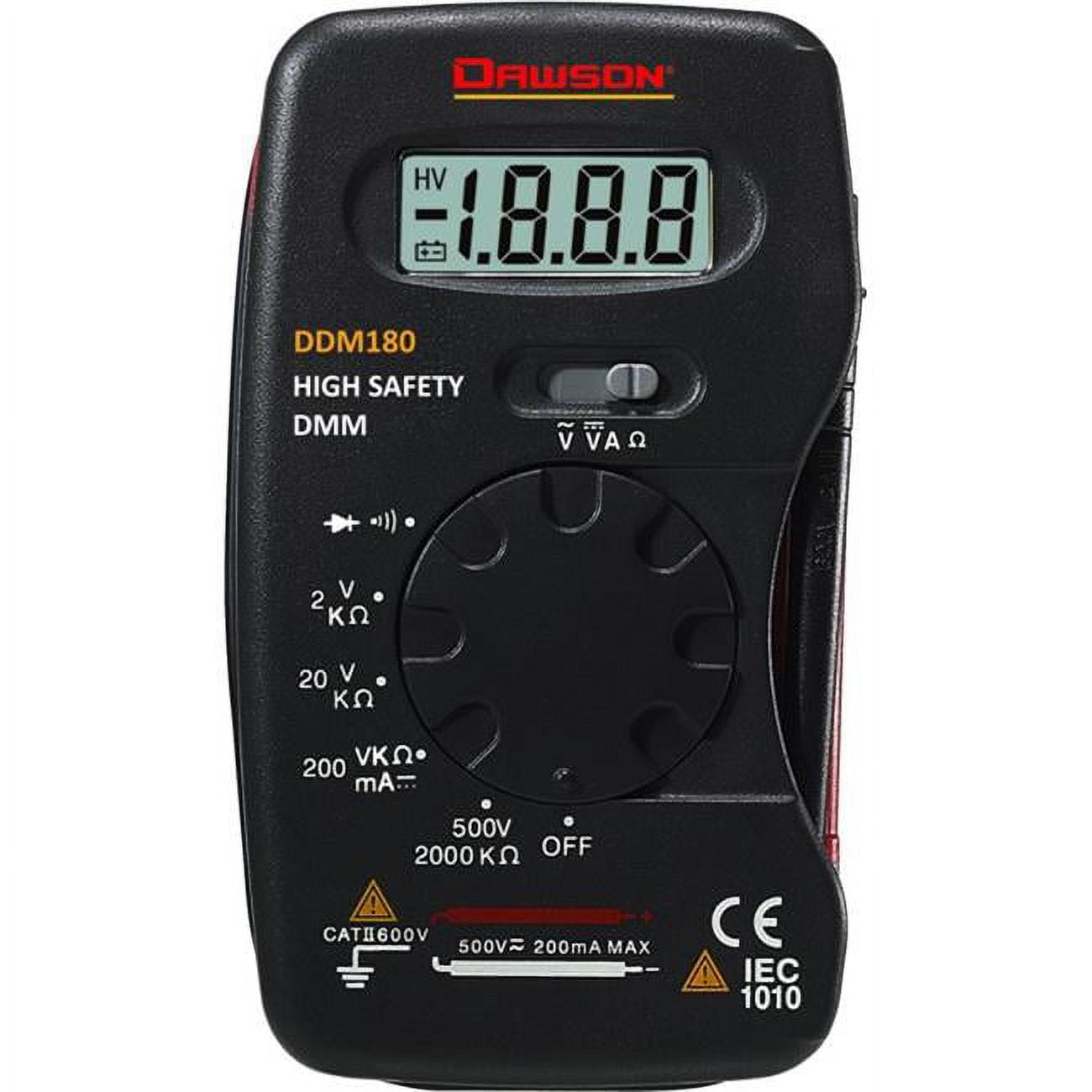 Dawson Tools DDM180 Pocket-Size Digital Multimeter - Walmart.com