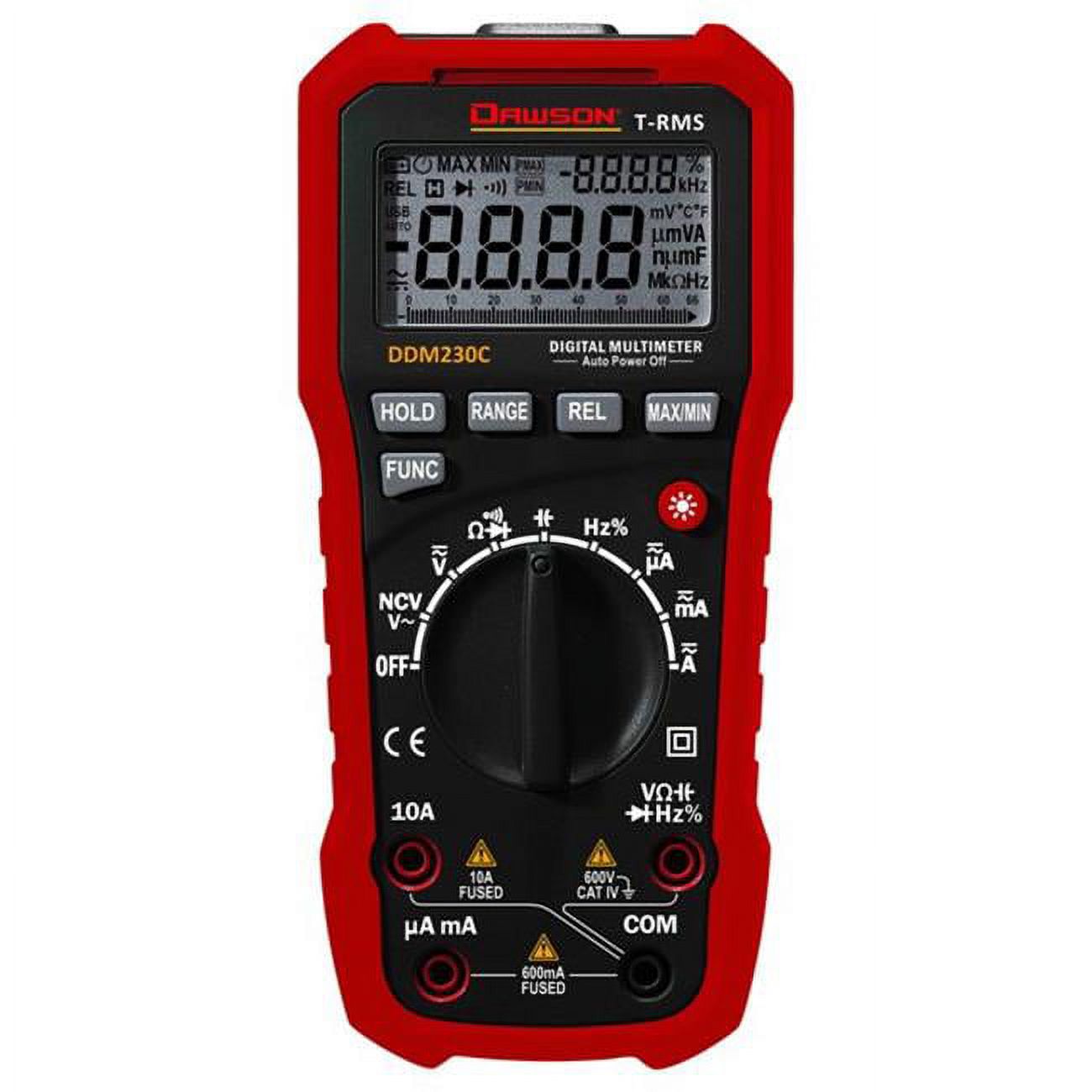 Dawson Tools DDM230C True-RMS Digital Multimeter With NCV - Walmart.com