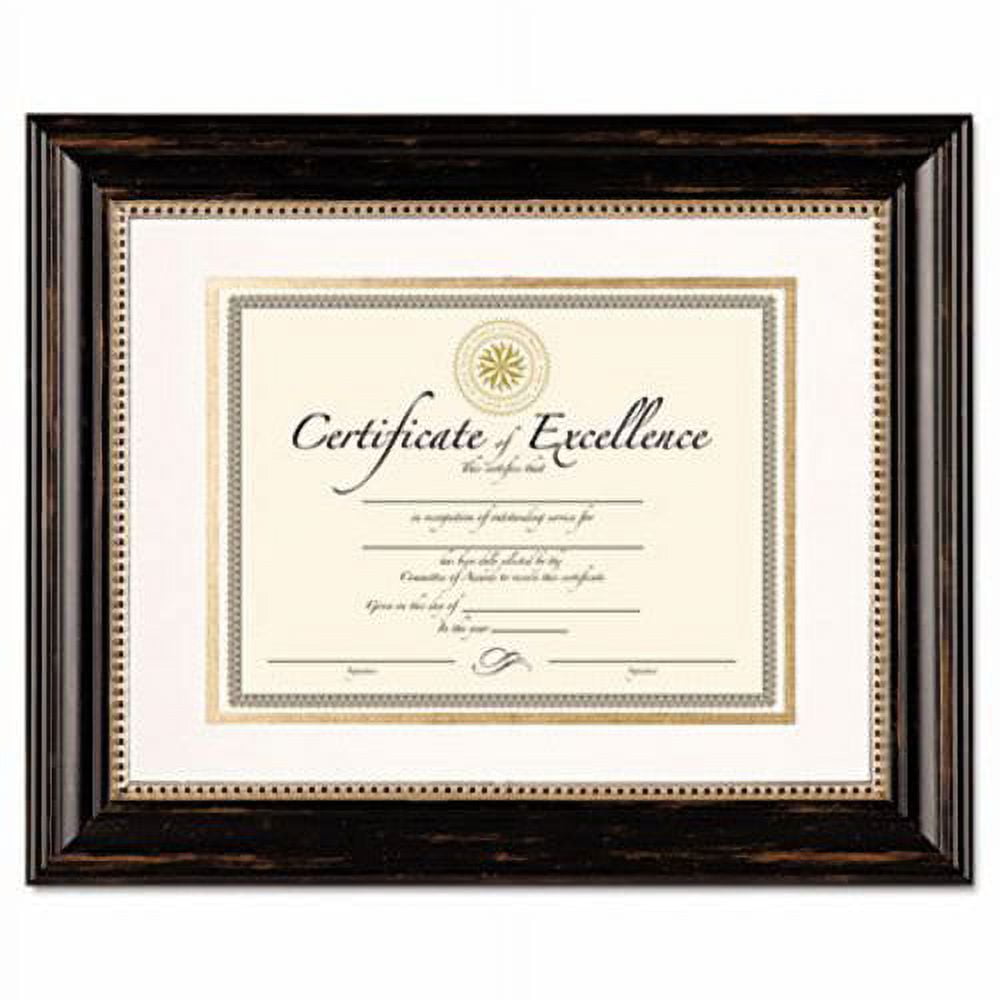 Dax Genova Document Frame with Mat, 11 x 14, Plastic, Black ...