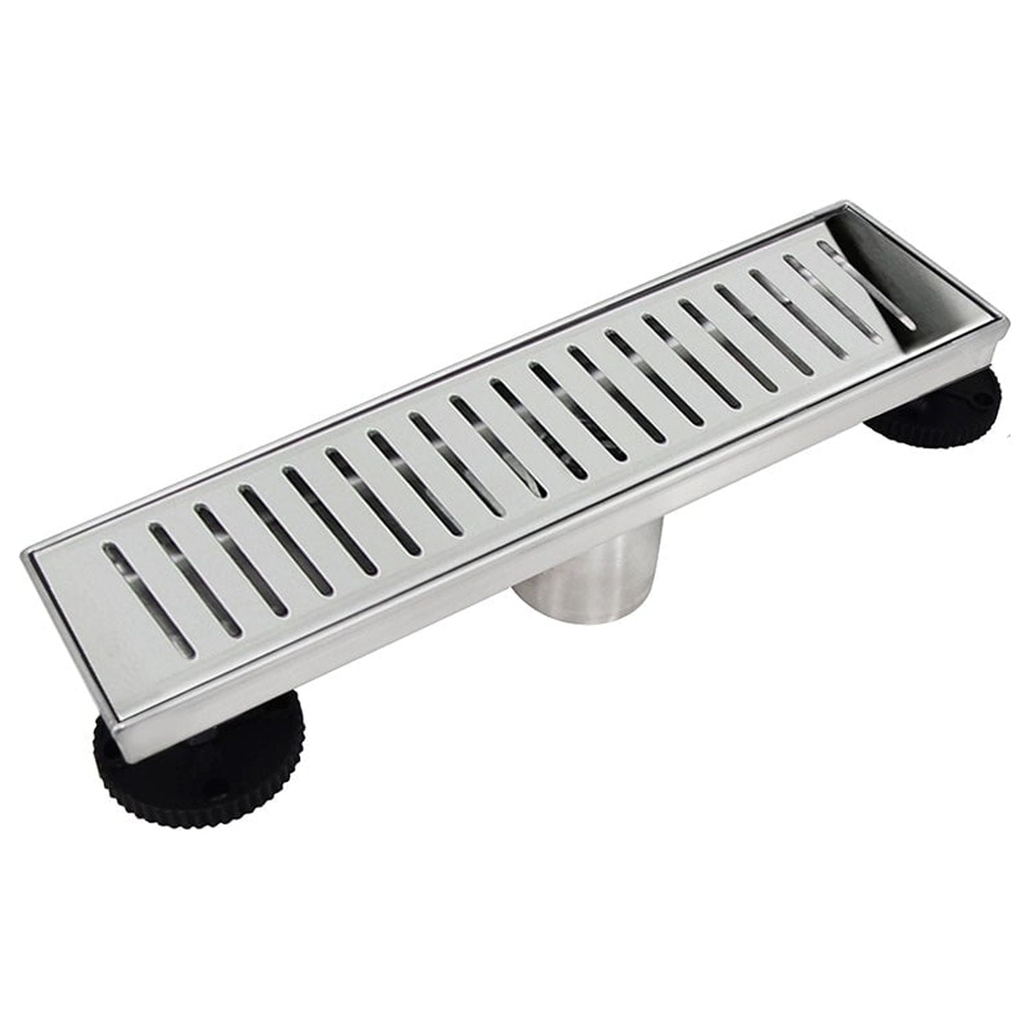 Dax Rectangle Shower Floor Drain 18 Gauge Polished Finish 12 X 3 3/8 ...