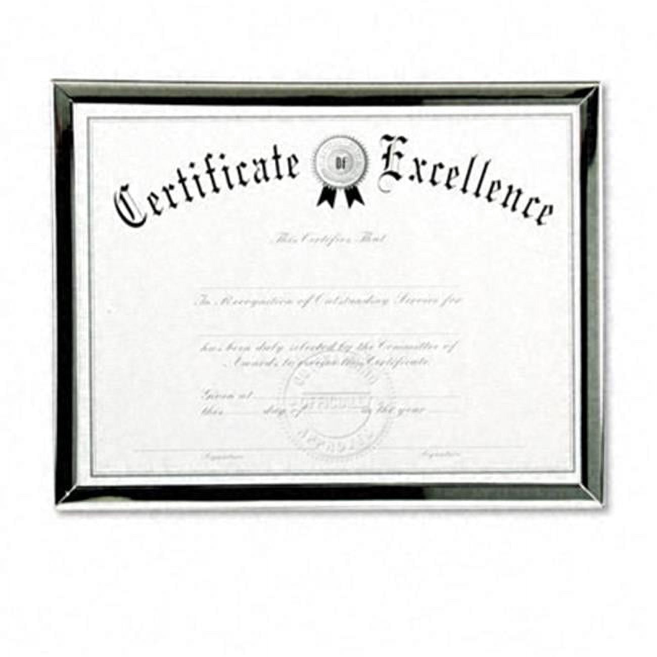 Dax Value U-Channel Document Frame with Certificates 8-1/2 x 11 Silver ...
