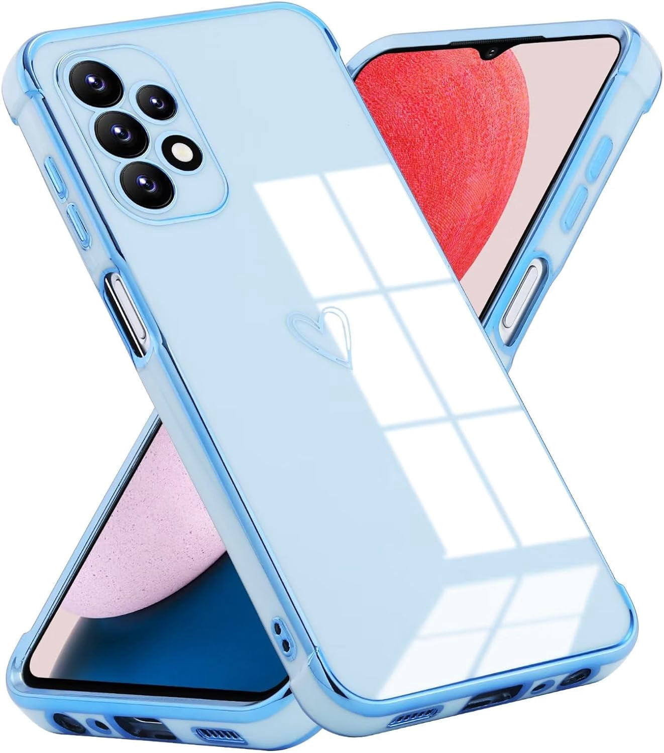 Daxi Compatible with Samsung Galaxy A13 4G Phone Case, Cute Heart ...