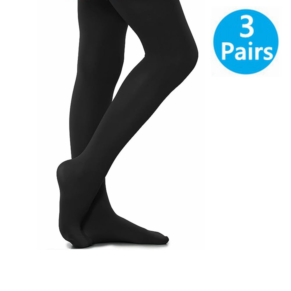 Daxin 3 Pairs Little Girls Ballet Dance Tights Students Tight Footed ...
