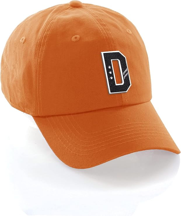 Daxton 3D Custom Alphabet AZ Letter Numbers Initial Baseball Dad Hat ...
