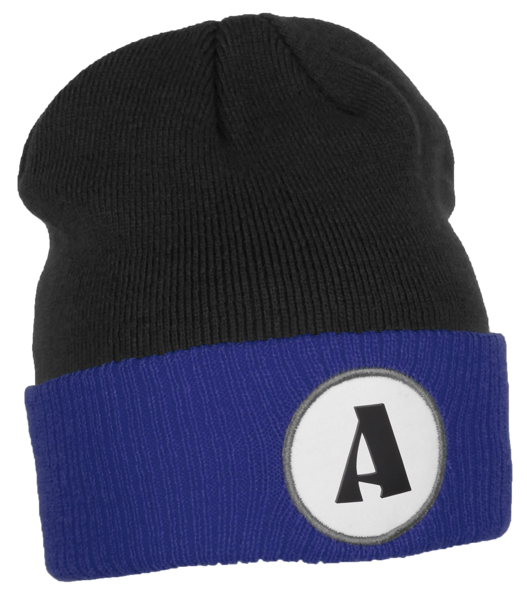 Daxton A to Z Initial Letter Cuffed Hat Beanie Warm Knit Skull Cap ...