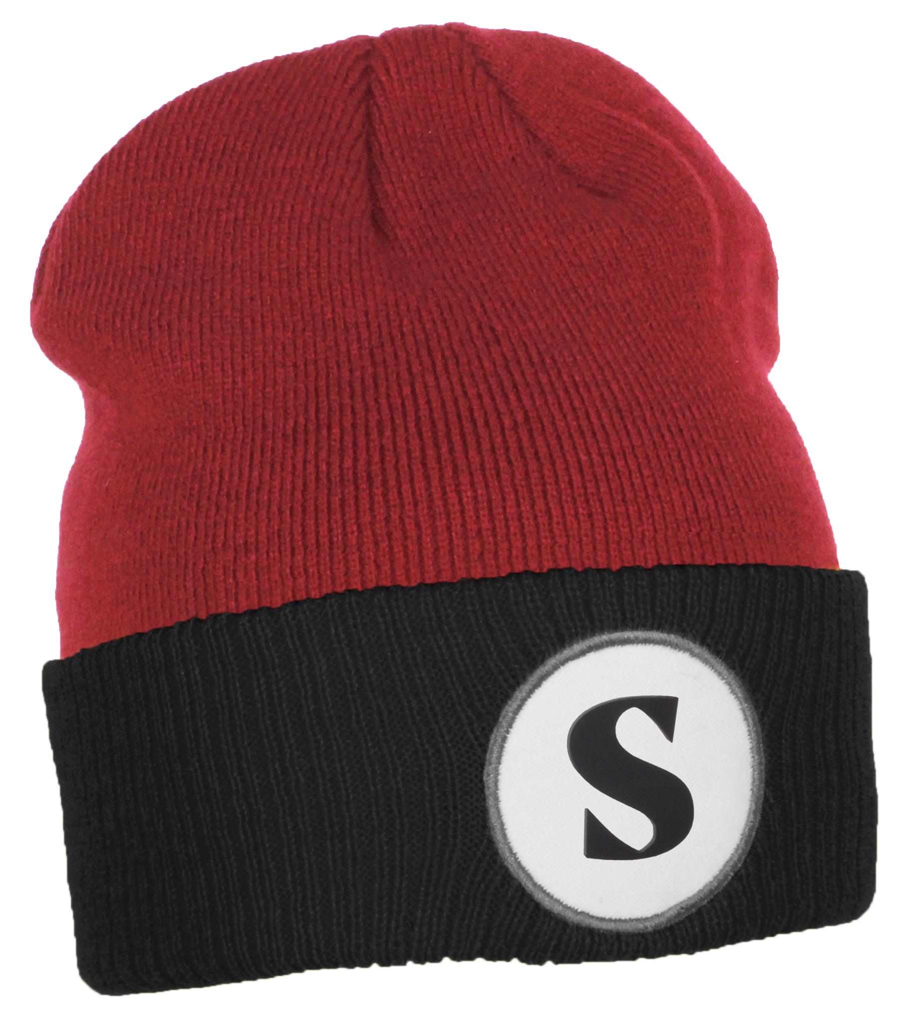 Daxton A to Z Initial Letter Cuffed Hat Beanie Warm Knit Skull Cap (Red ...