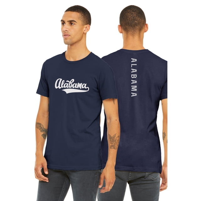 Daxton Adult Unisex Tshirt Alabama Script with a Vertical in the Middle ...