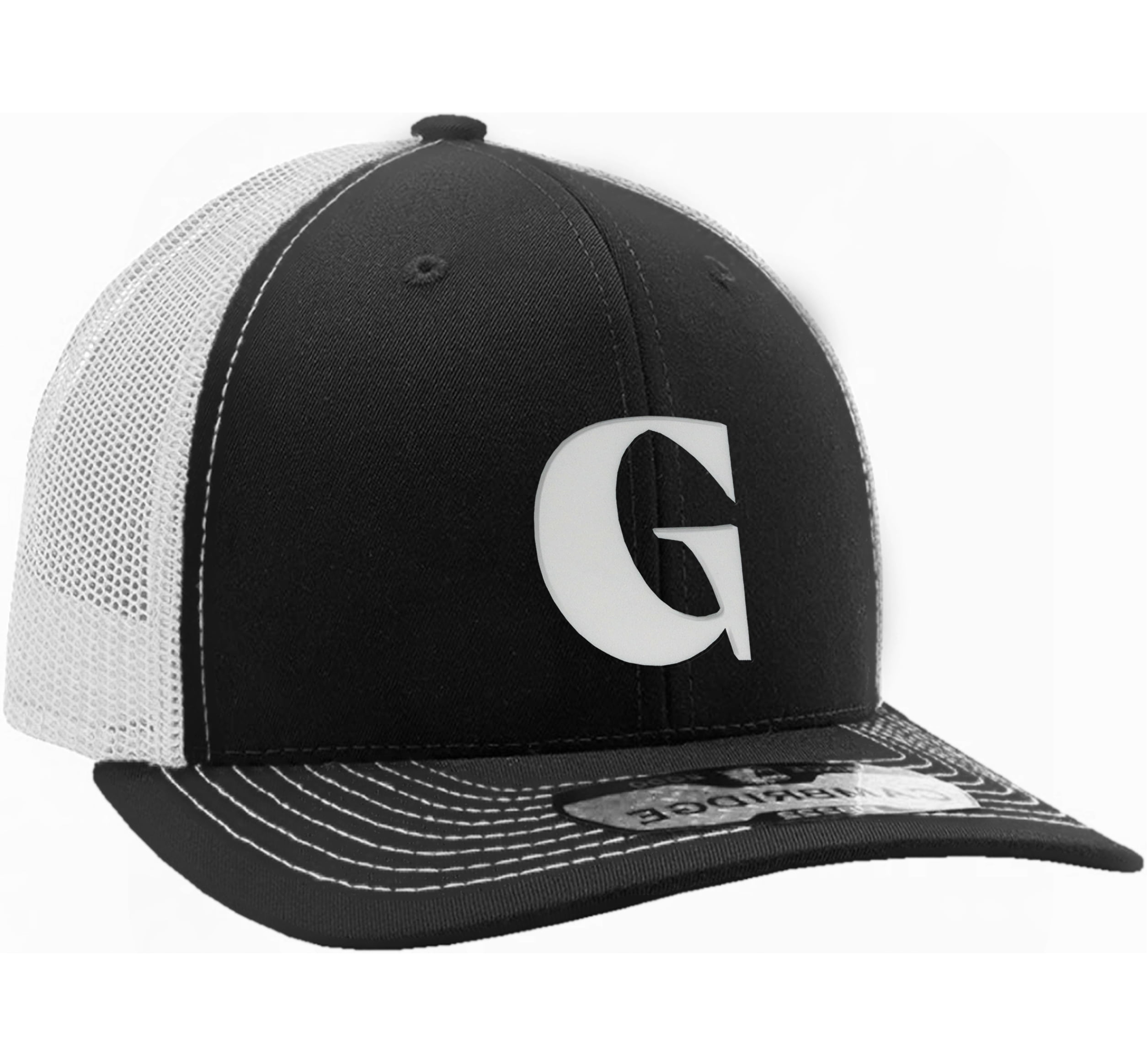Daxton Baseball Trucker Hat 3D Capital Alphabet Letters Structured Mid ...