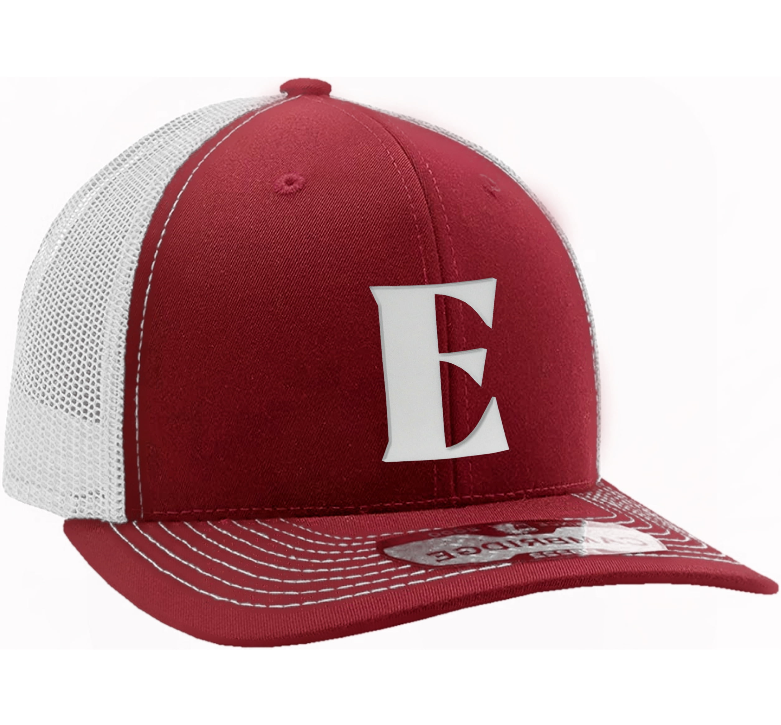Daxton Baseball Trucker Hat 3D Capital Alphabet Letters Structured Mid ...