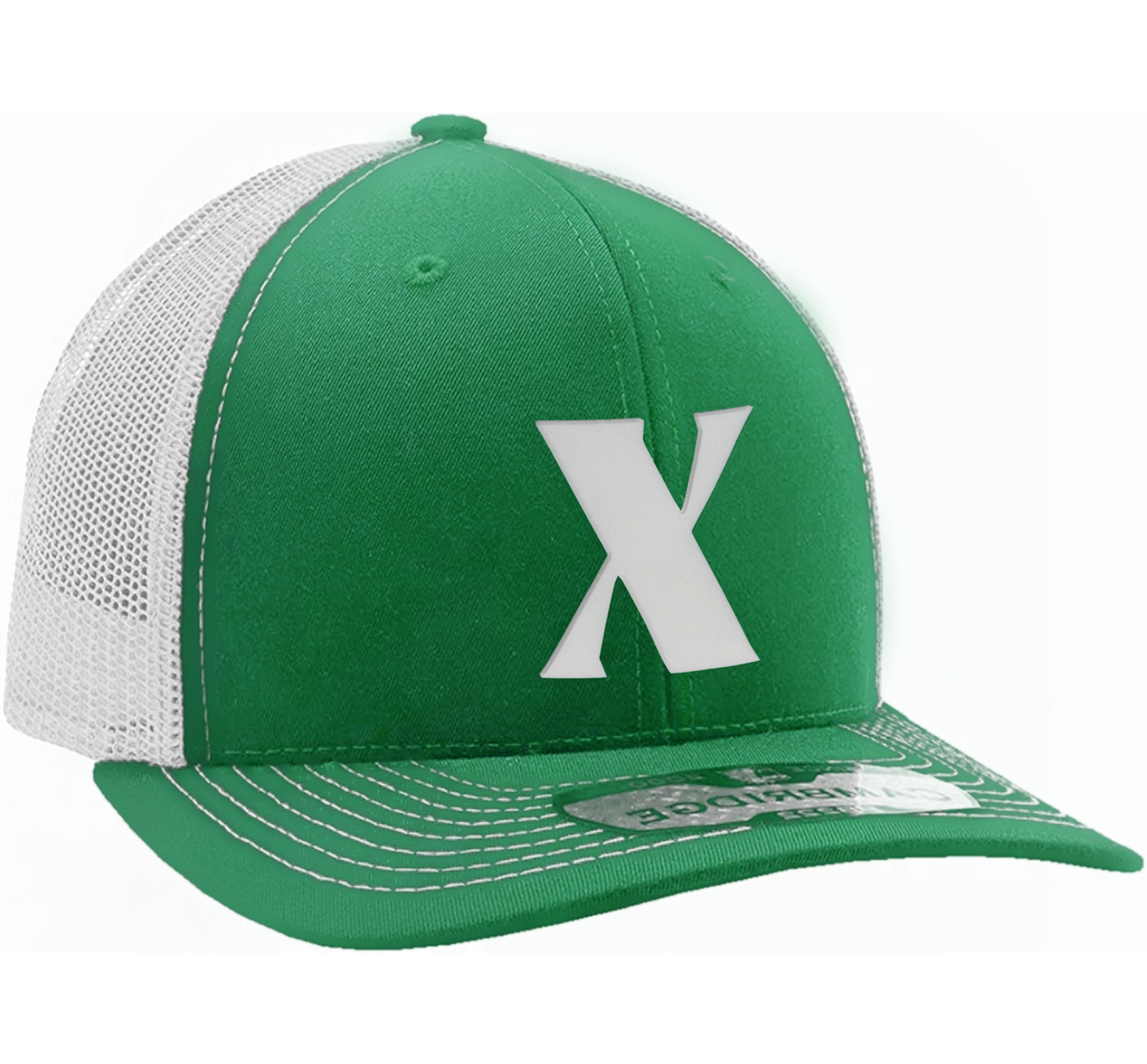 Daxton Baseball Trucker Hat 3D Capital Alphabet Letters Structured Mid ...