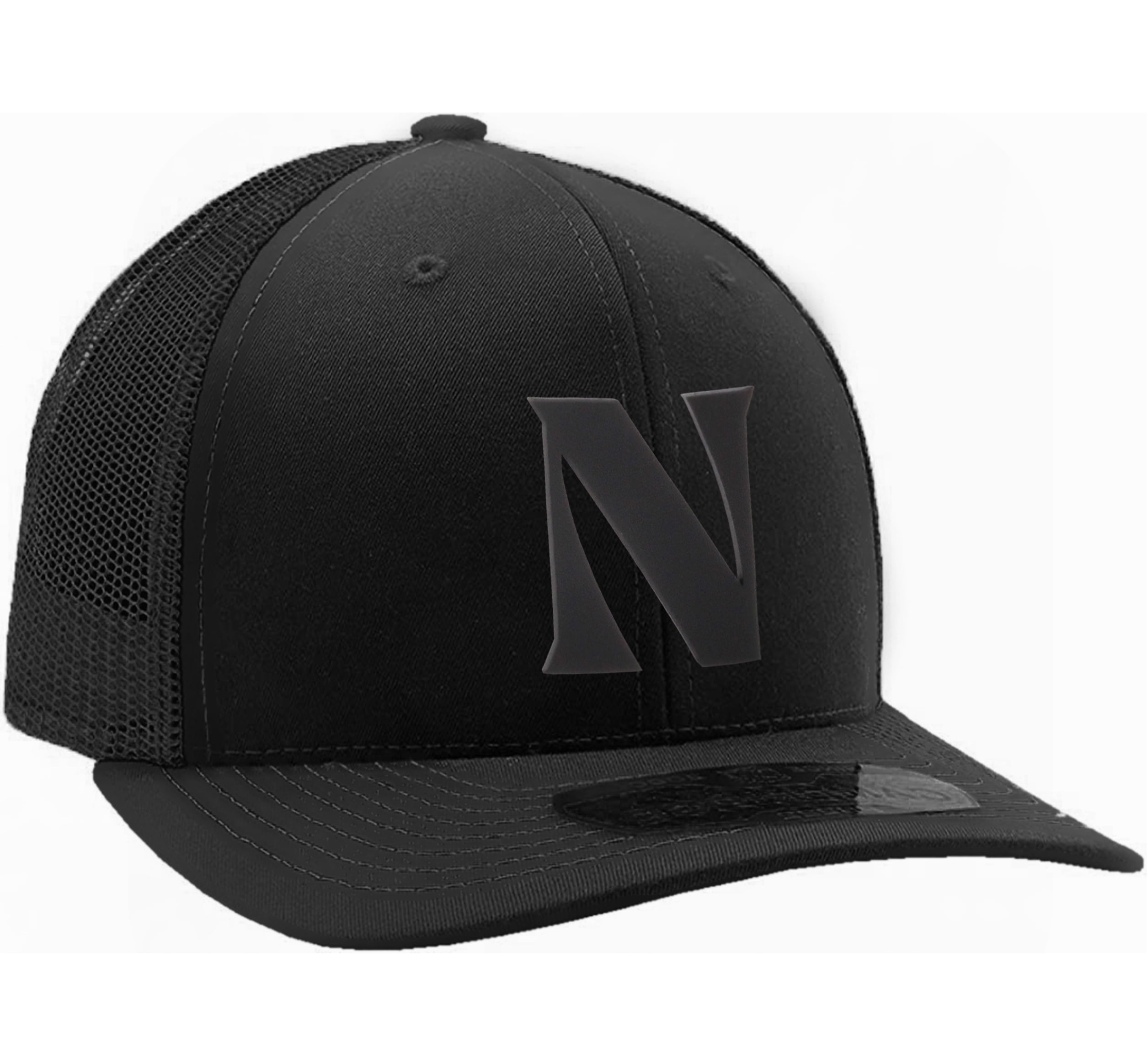 Daxton Baseball Trucker Hat 3D Capital Alphabet Letters Structured Mid ...