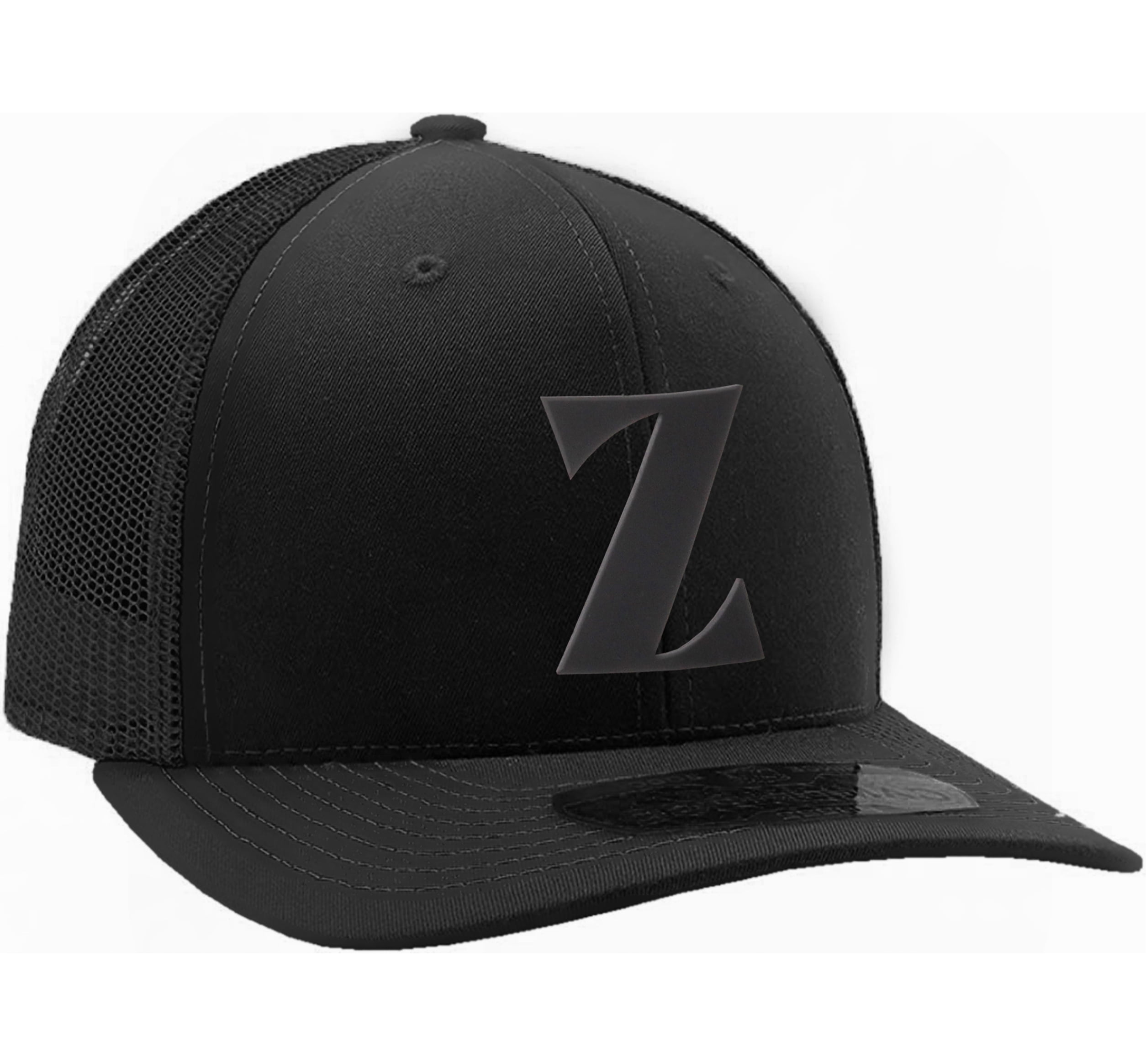 Daxton Baseball Trucker Hat 3D Capital Alphabet Letters Structured Mid ...