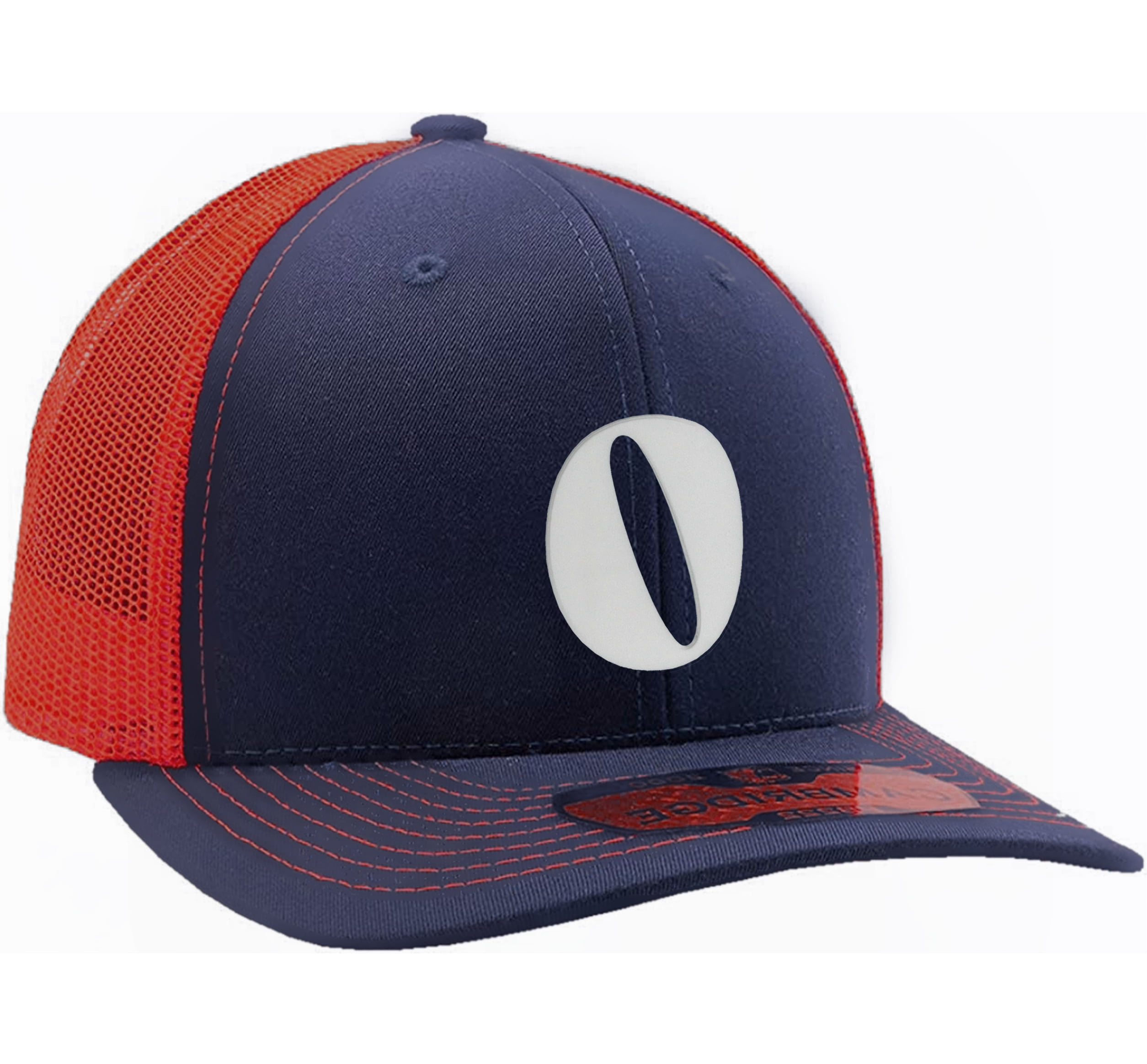 Daxton Baseball Trucker Hat 3D Capital Alphabet Letters Structured Mid ...