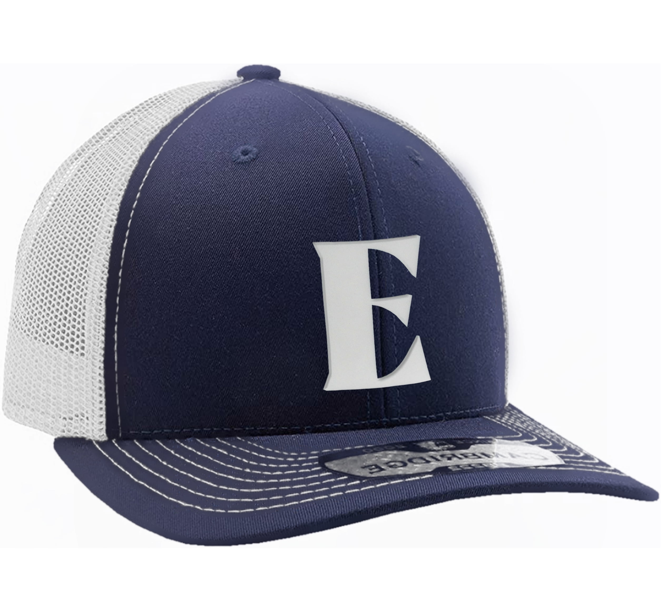 Daxton Baseball Trucker Hat 3D Capital Alphabet Letters Structured Mid ...