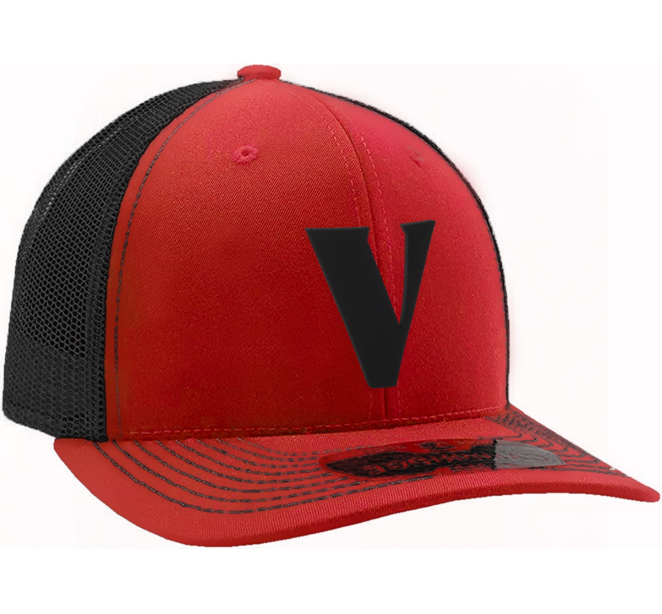 Daxton Baseball Trucker Hat 3D Capital Alphabet Letters Structured Mid ...