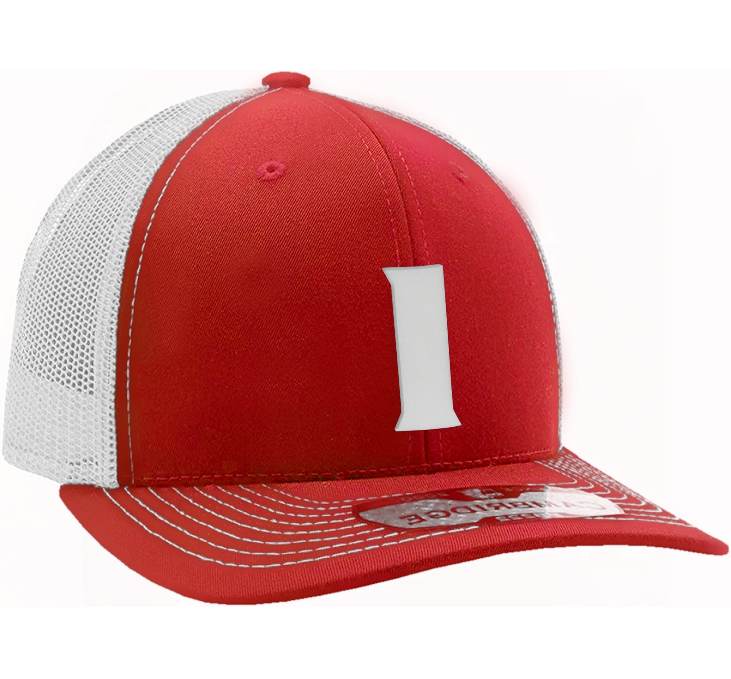 Daxton Baseball Trucker Hat 3D Capital Alphabet Letters Structured Mid ...