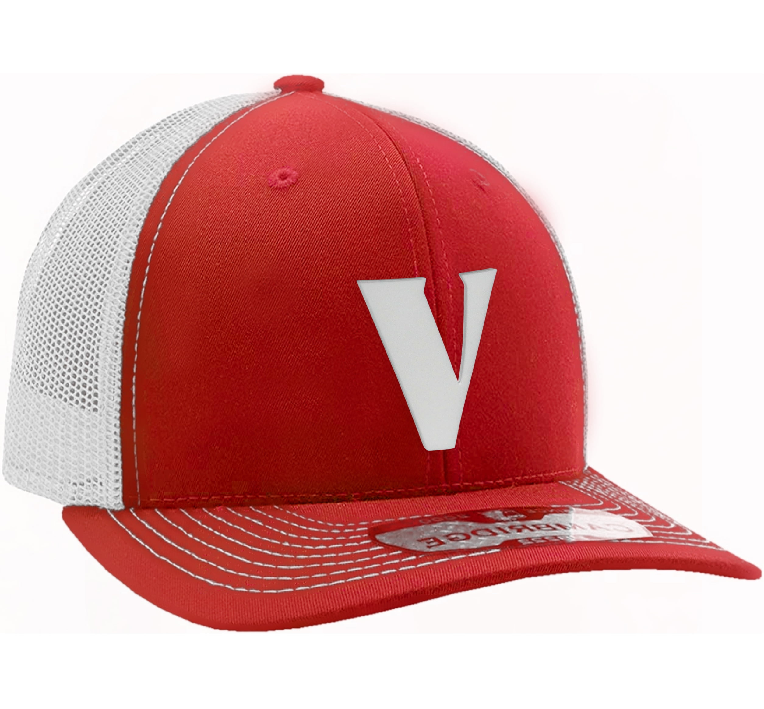 Daxton Baseball Trucker Hat 3D Capital Alphabet Letters Structured Mid ...