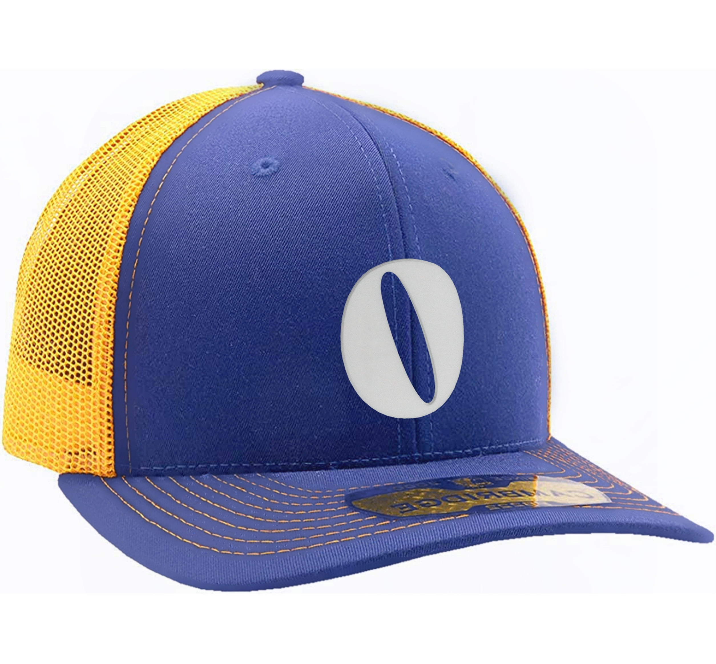 Daxton Baseball Trucker Hat 3D Capital Alphabet Letters Structured Mid ...