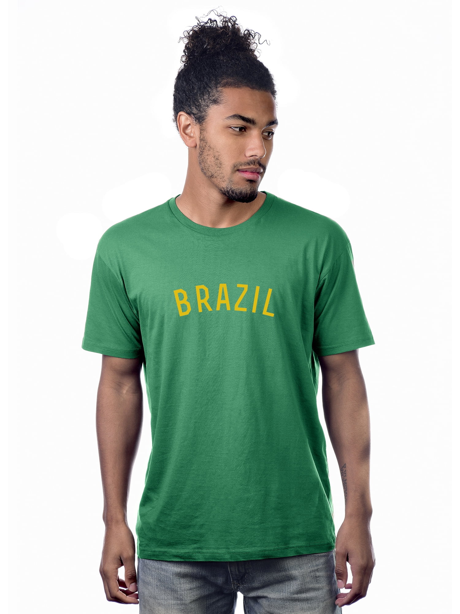 Daxton Basic Unisex Premium Crew Neck Short Sleeve Brazil T-Shirt ...