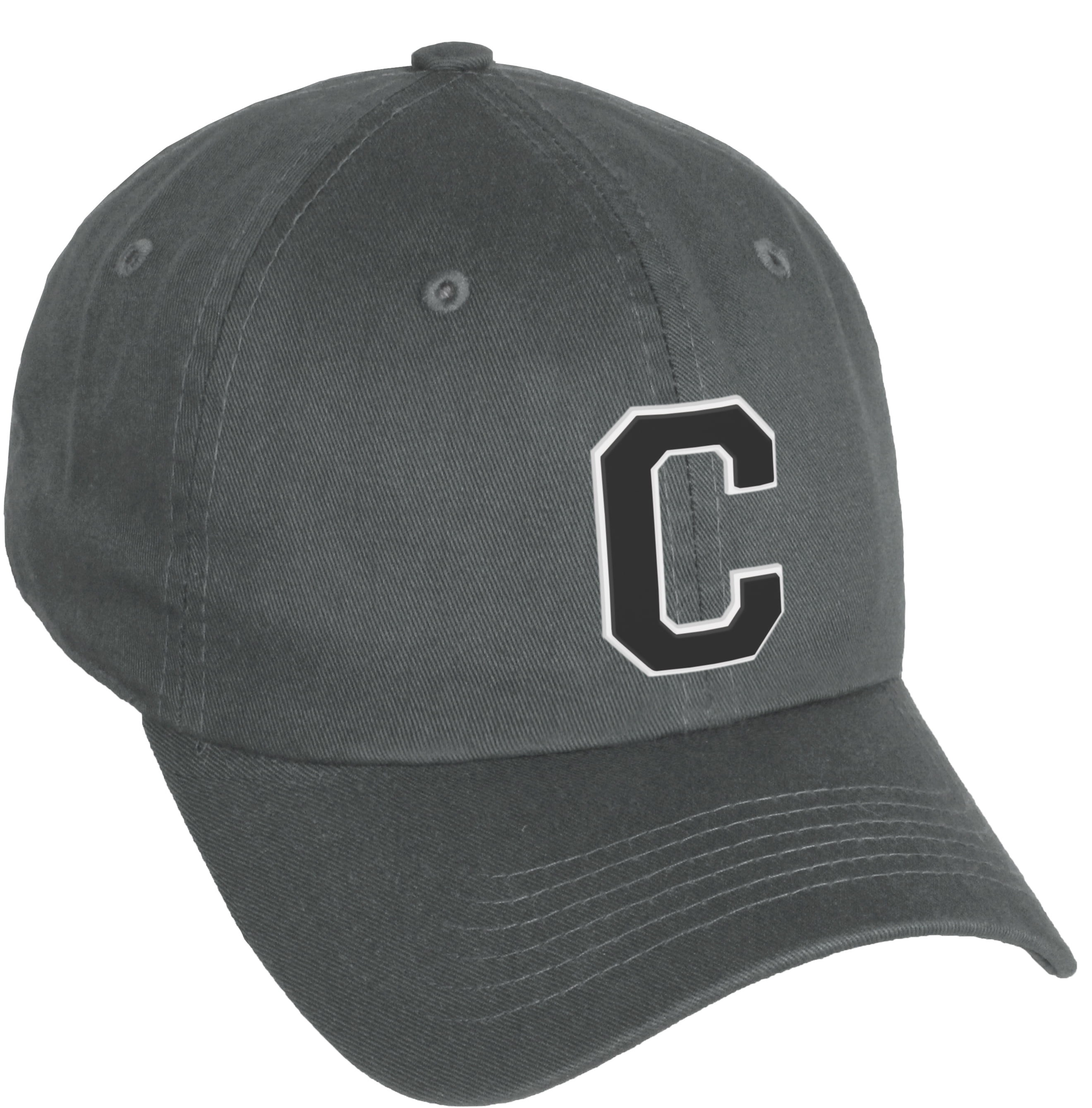 Daxton Classic 3D Varsity White Black Initial A to Z Letters Baseball ...