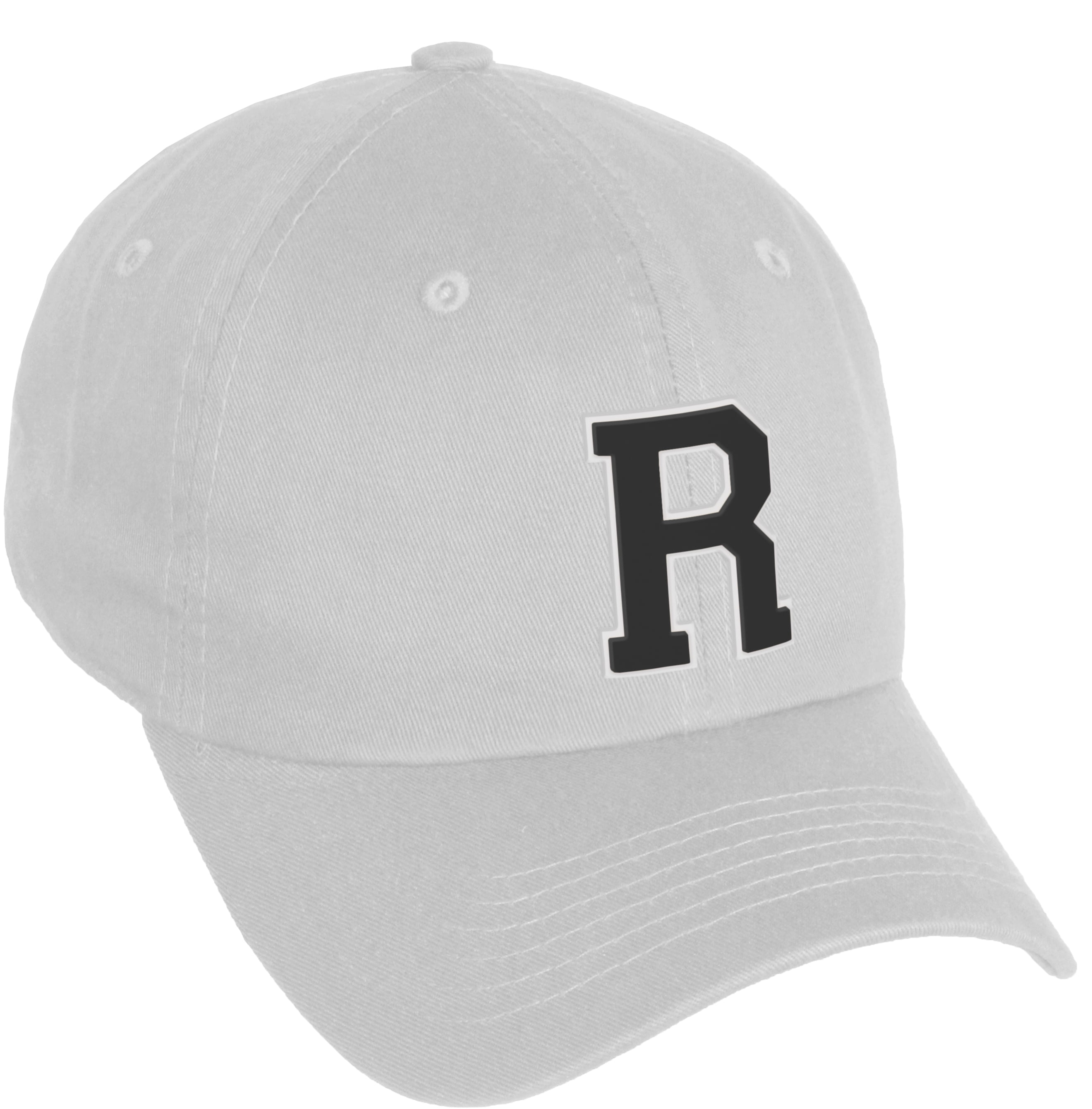 Daxton Classic 3D Varsity White Black Initial A to Z Letters Baseball ...