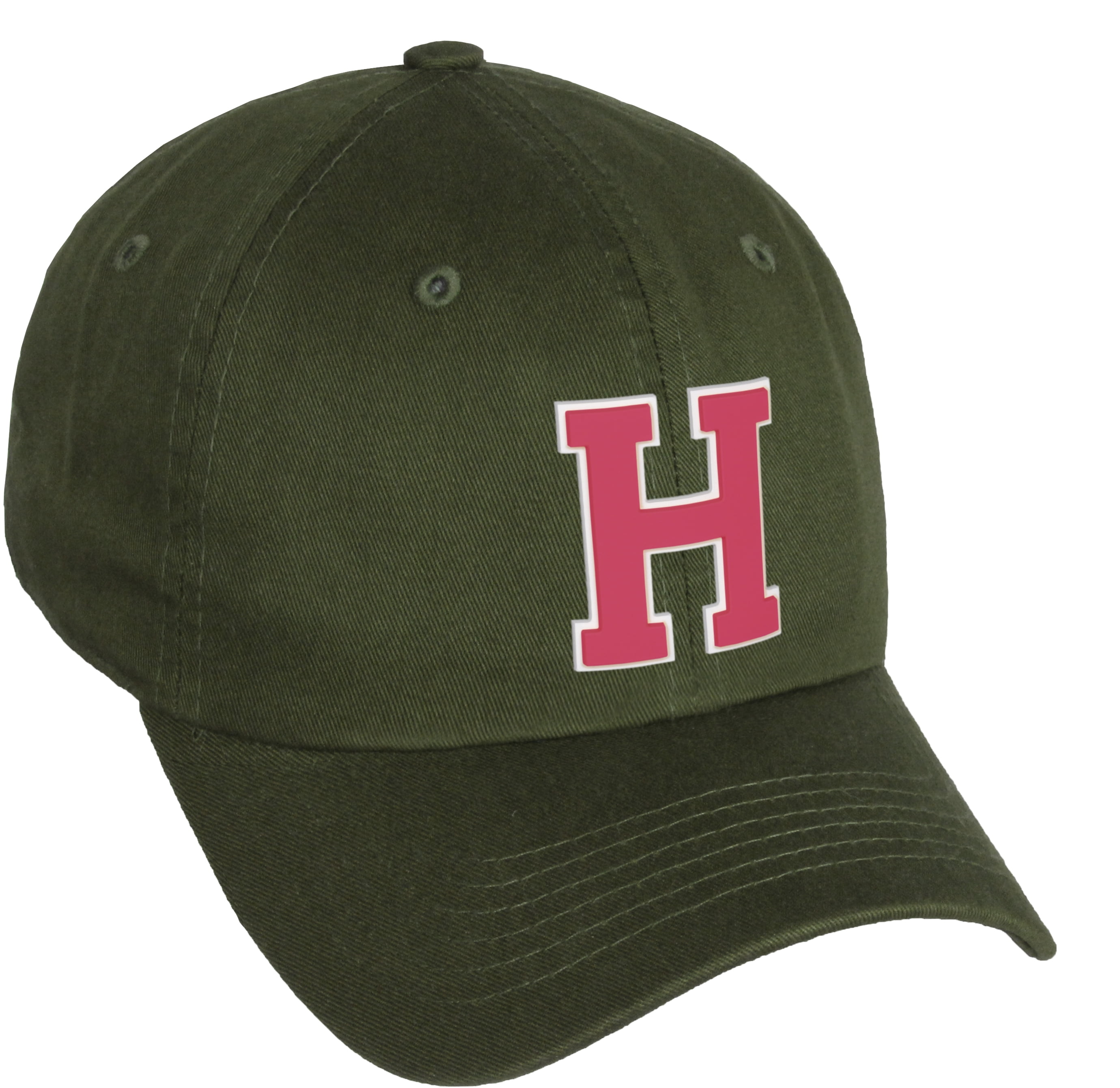 Daxton Classic 3D Varsity White Rose Initial Letters Baseball Dad Hat ...