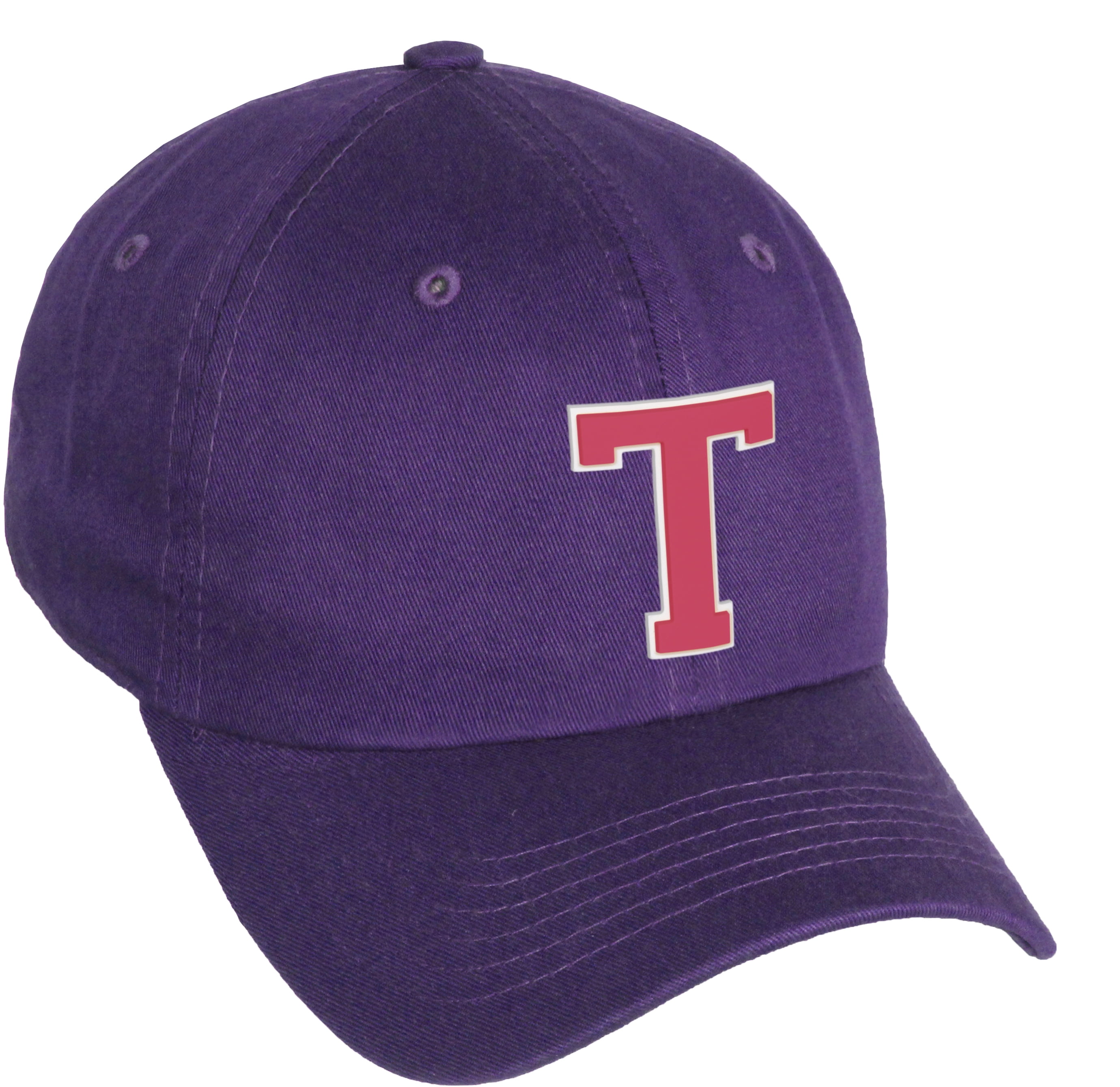 Daxton Classic 3D Varsity White Rose Initial Letters Baseball Dad Hat ...