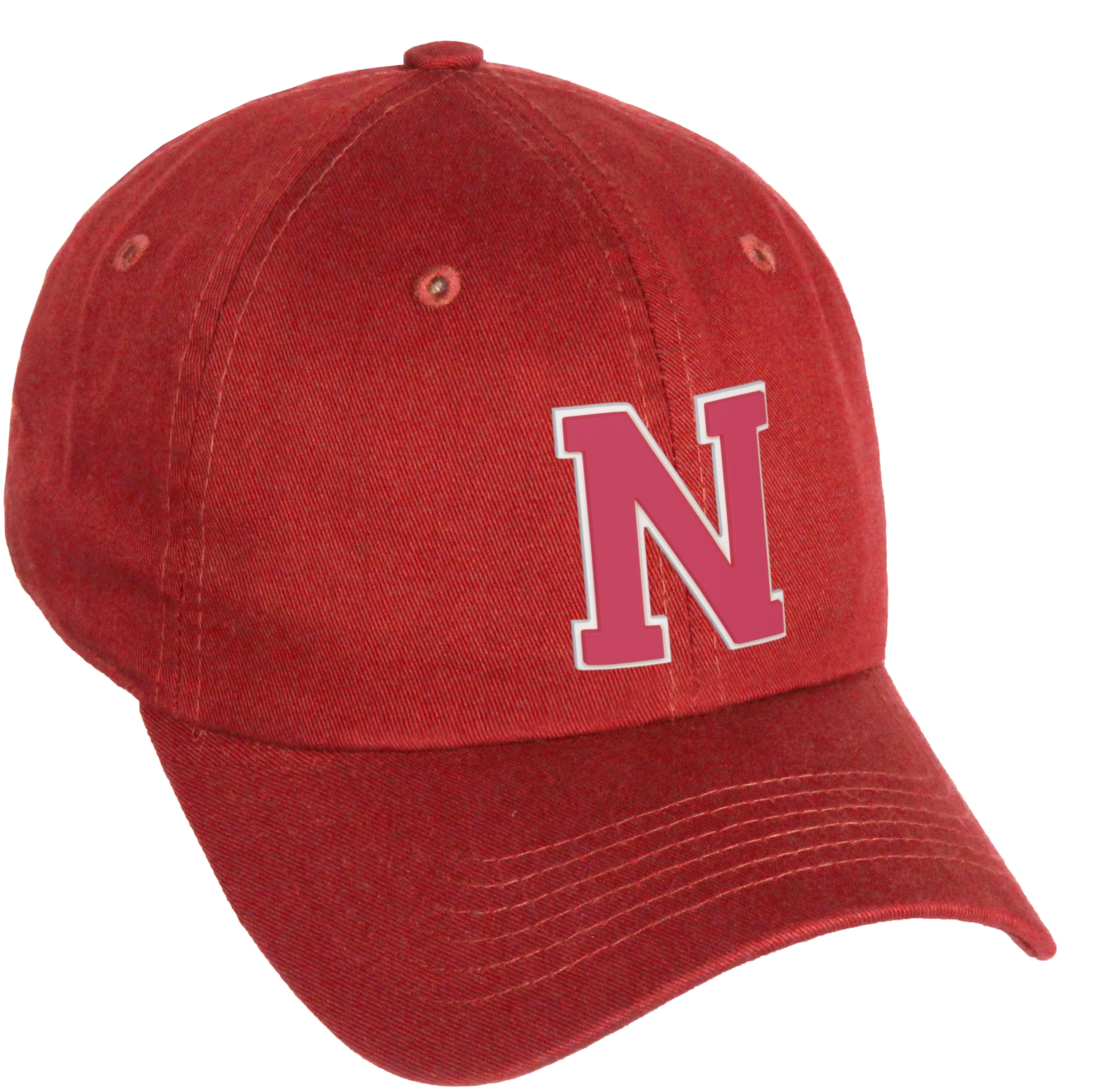 Daxton Classic 3D Varsity White Rose Initial Letters Baseball Dad Hat ...