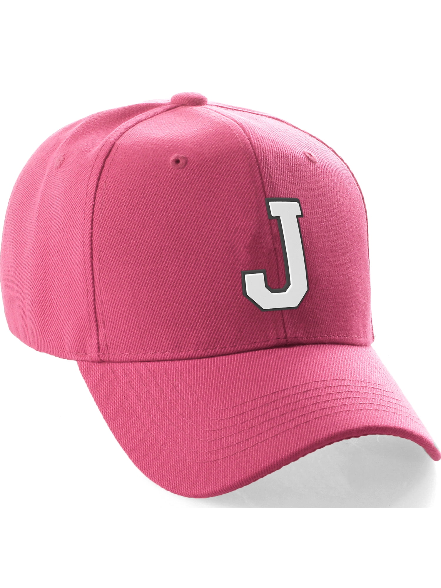 Daxton Classic Baseball Hat Custom A to Z Initial Team Black White ...