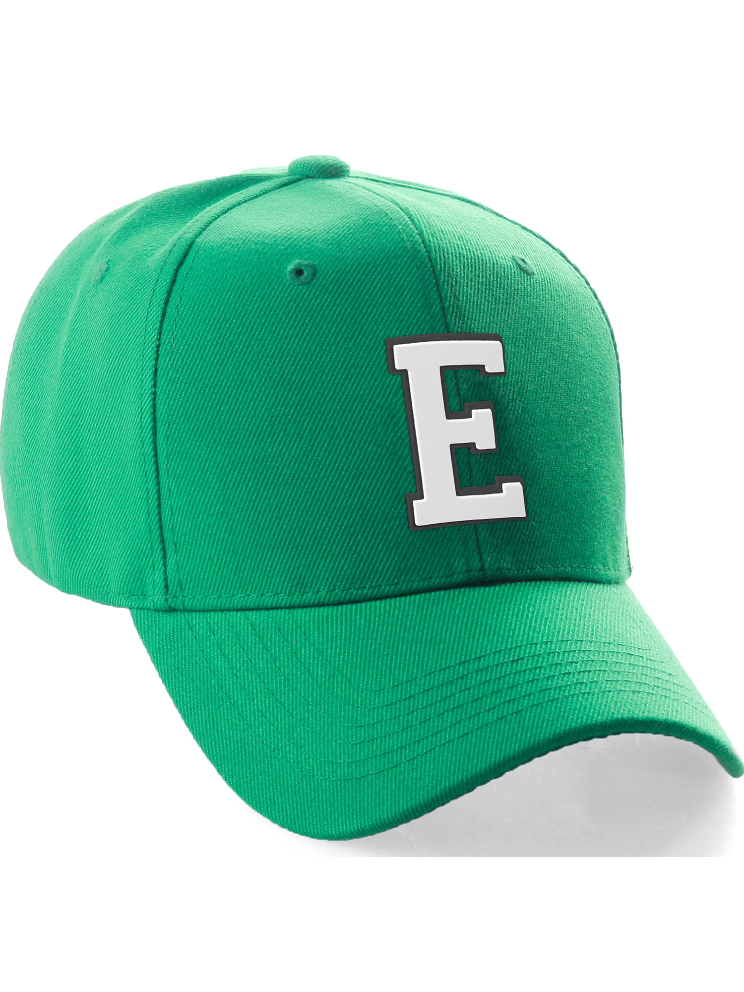 Daxton Classic Baseball Hat Custom A to Z Initial Team Black White ...