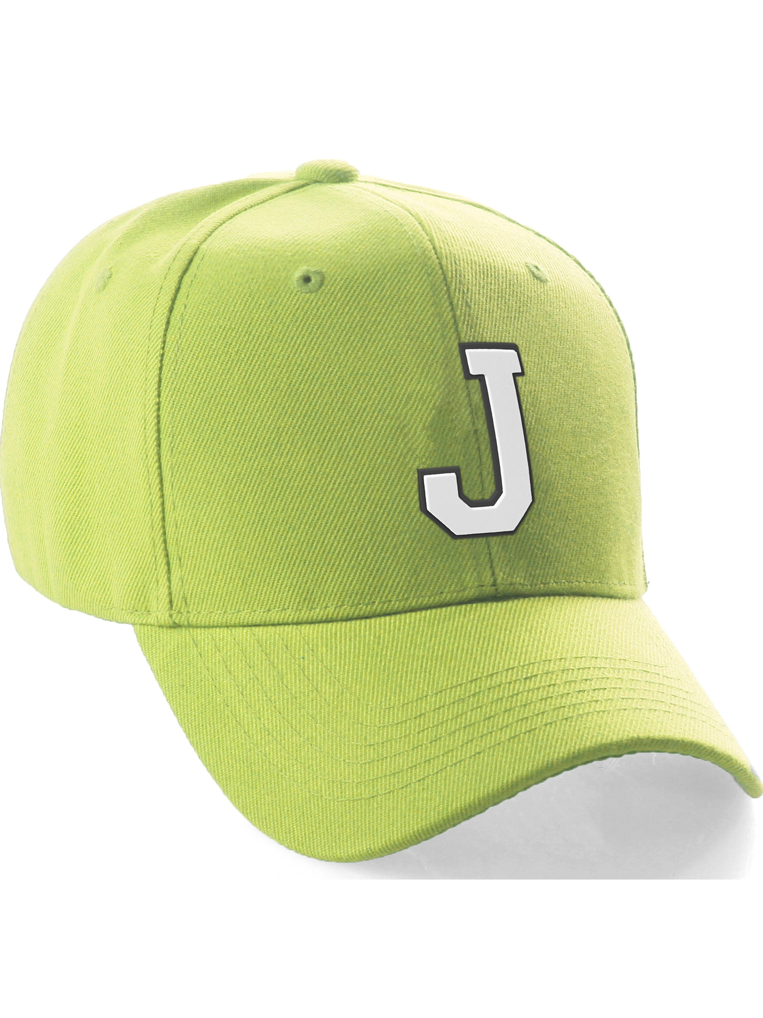Daxton Classic Baseball Hat Custom A to Z Initial Team Black White ...
