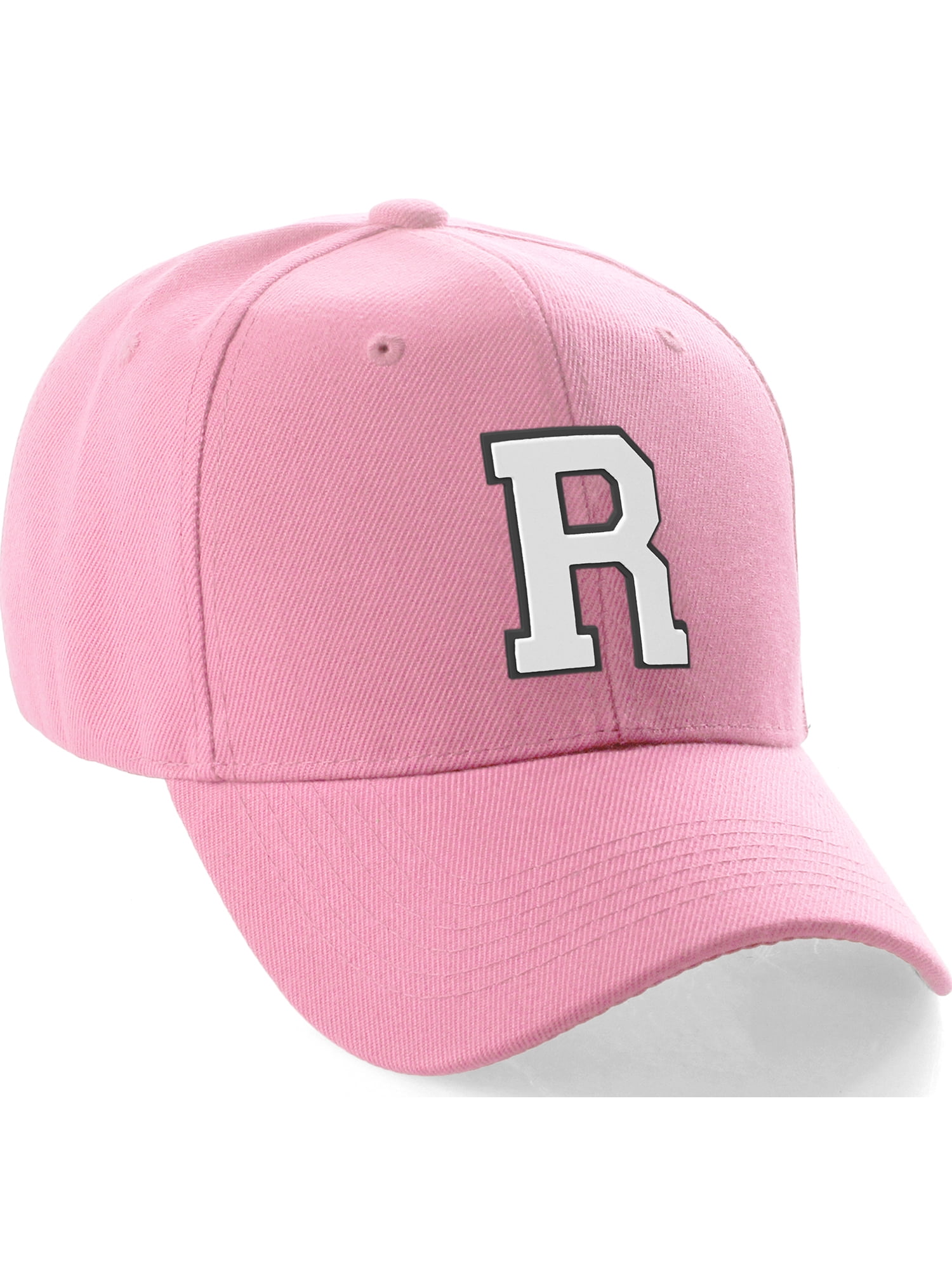 Daxton Classic Baseball Hat Custom A to Z Initial Team Black White ...