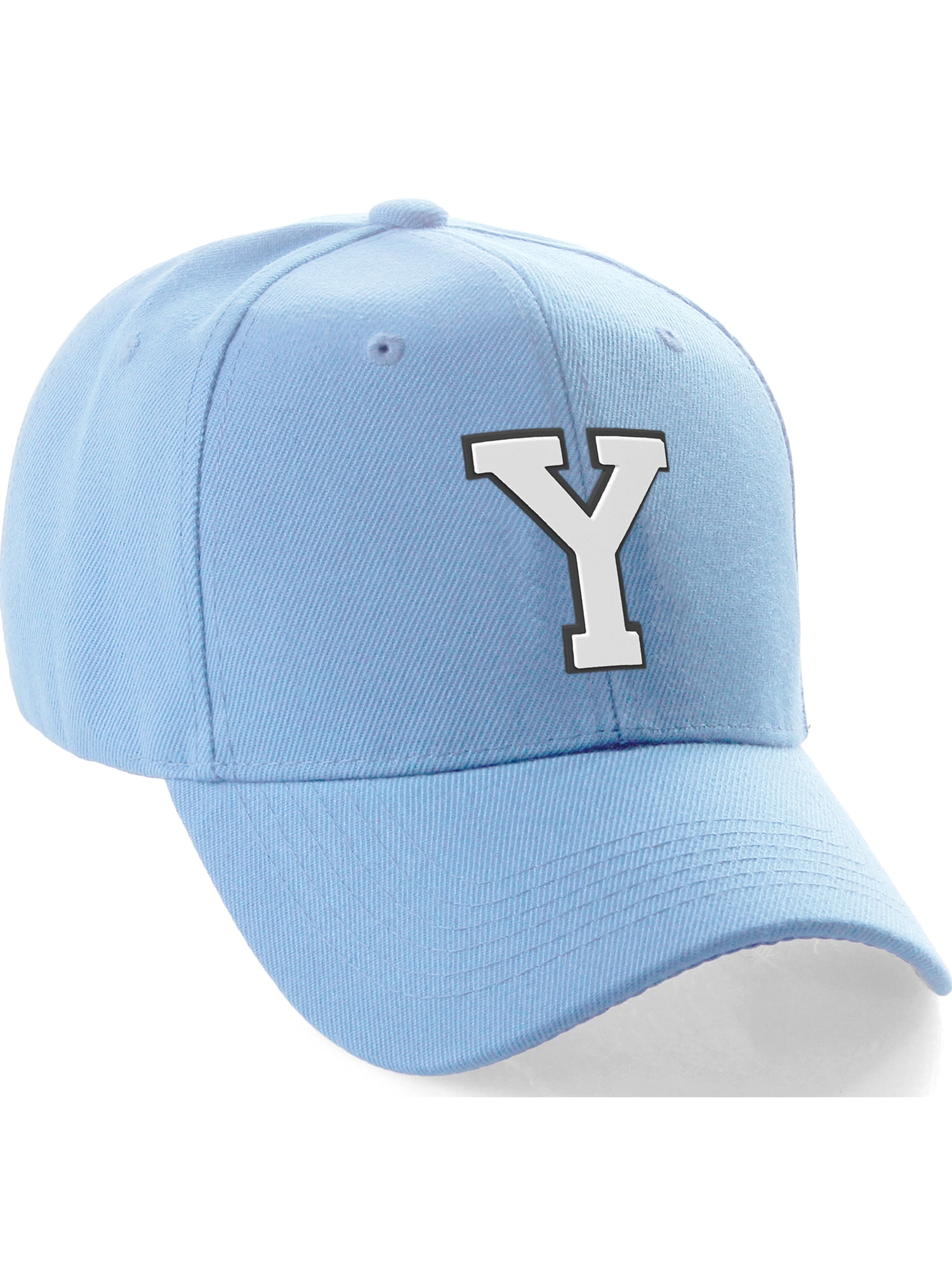 Daxton Classic Baseball Hat Custom A to Z Initial Team Black White ...