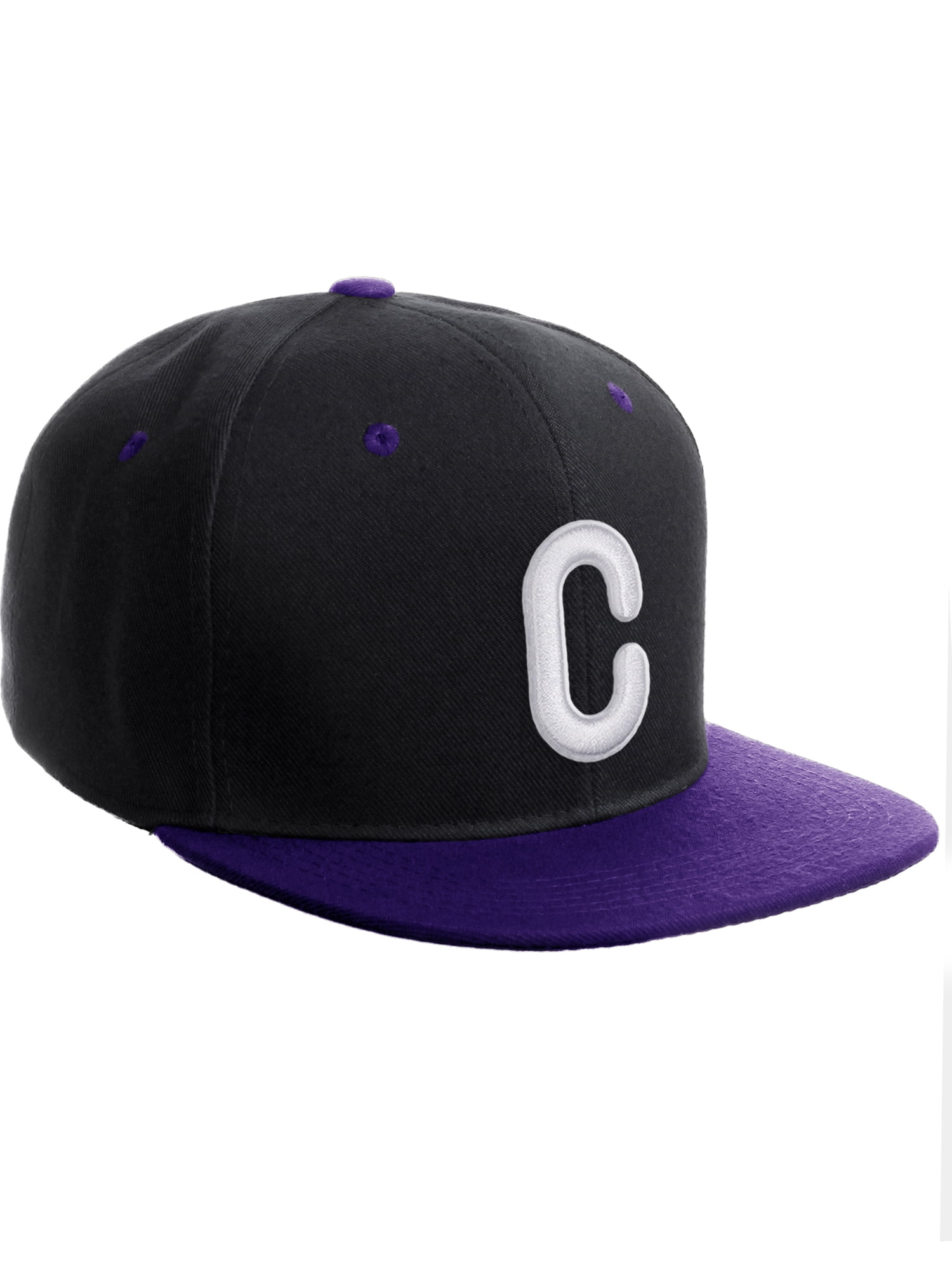 Daxton Classic Snapback 3D Alphabet A to Z Numbers Embroidered Initials ...