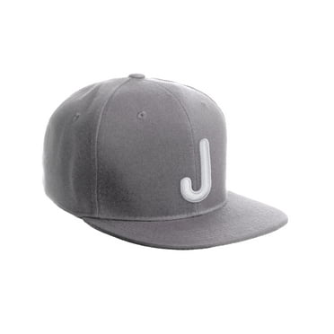 Daxton Classic Snapback Old English A to Z Numbers Initials Flat Bill ...