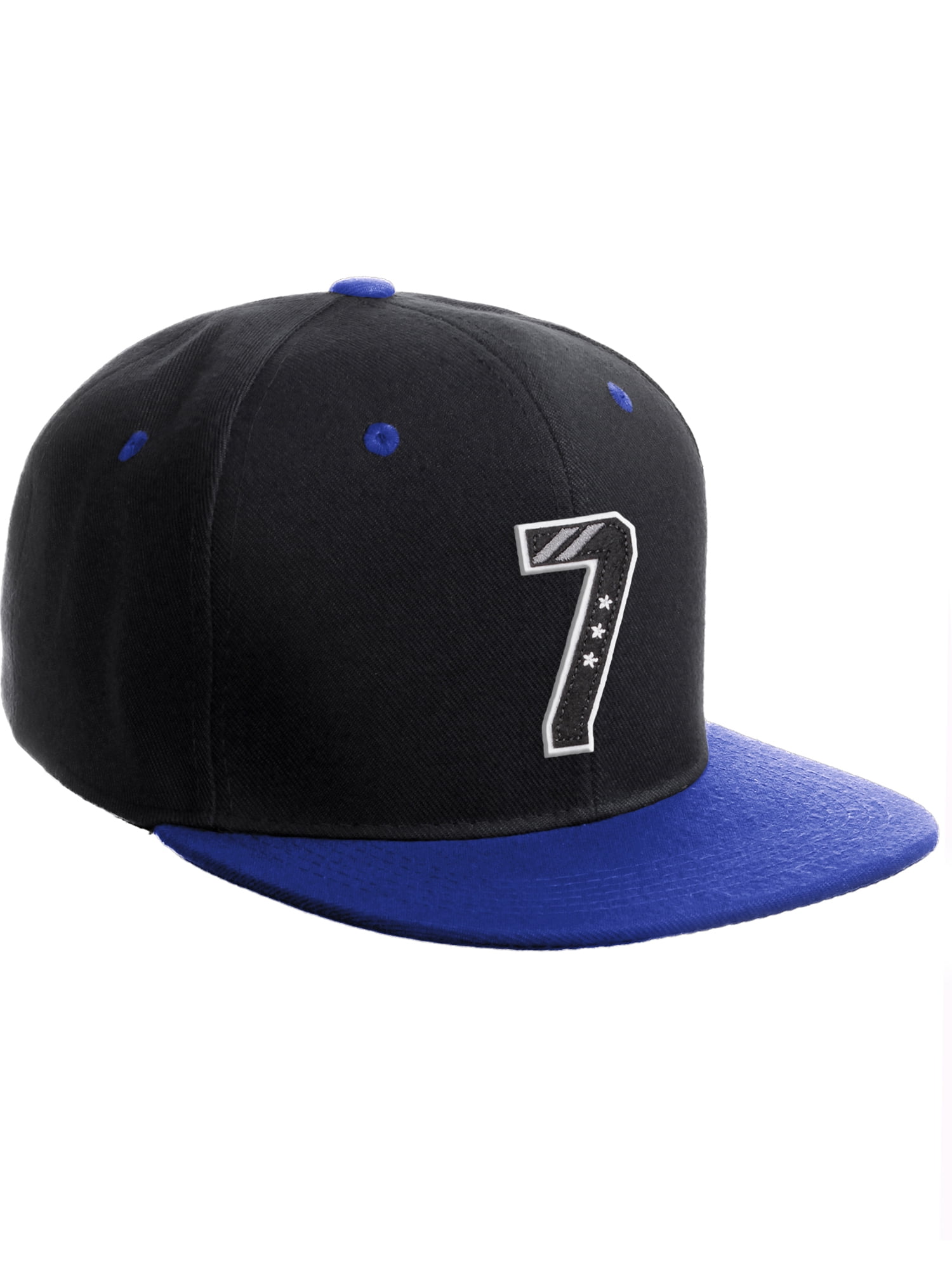 Daxton Classic Snapback 3D Alphabet A to Z Numbers Initials Flat Bill ...