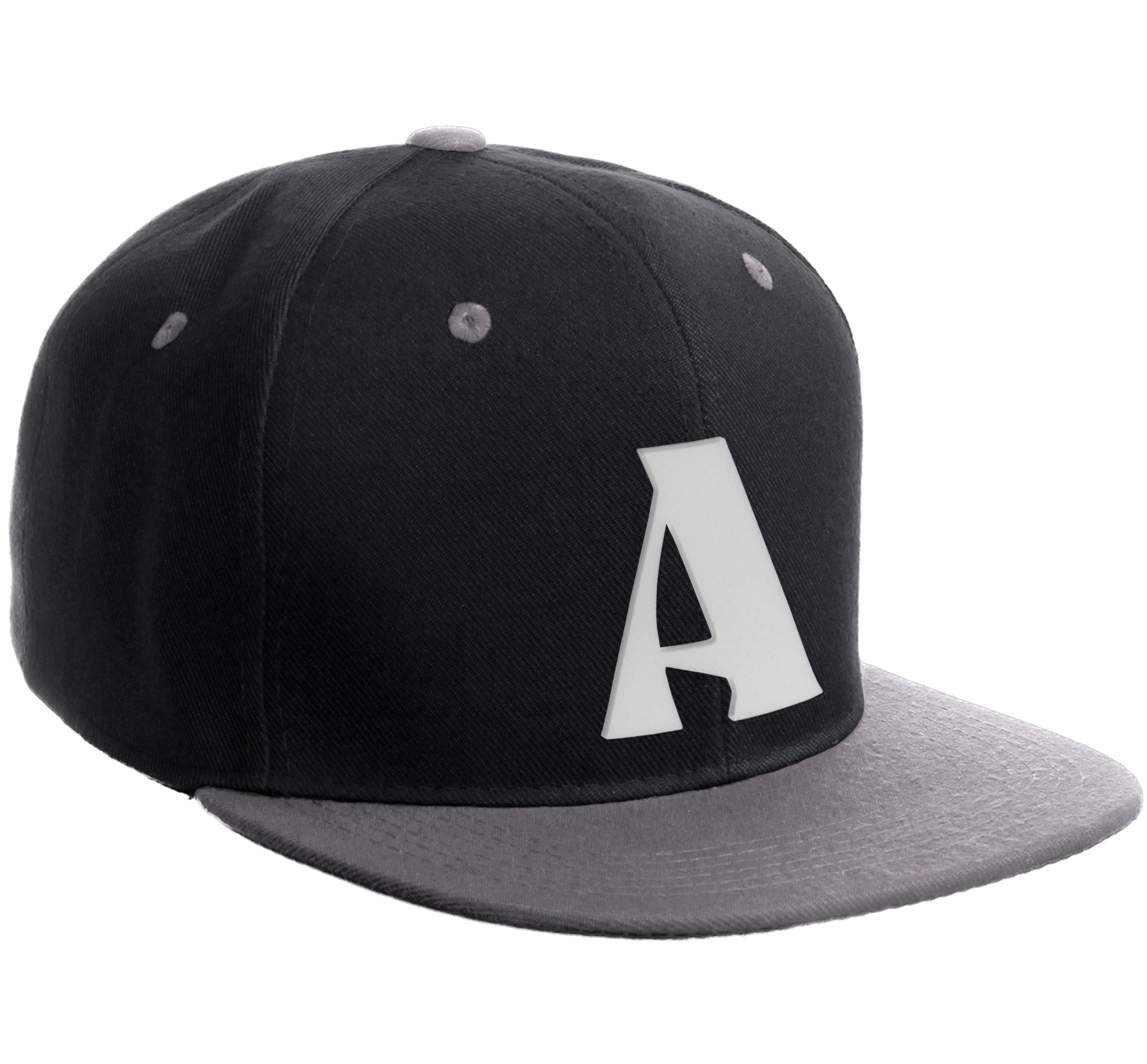 Daxton Classic Snapback Hat 3D Capital Alphabet Letters Flat Bill Visor ...