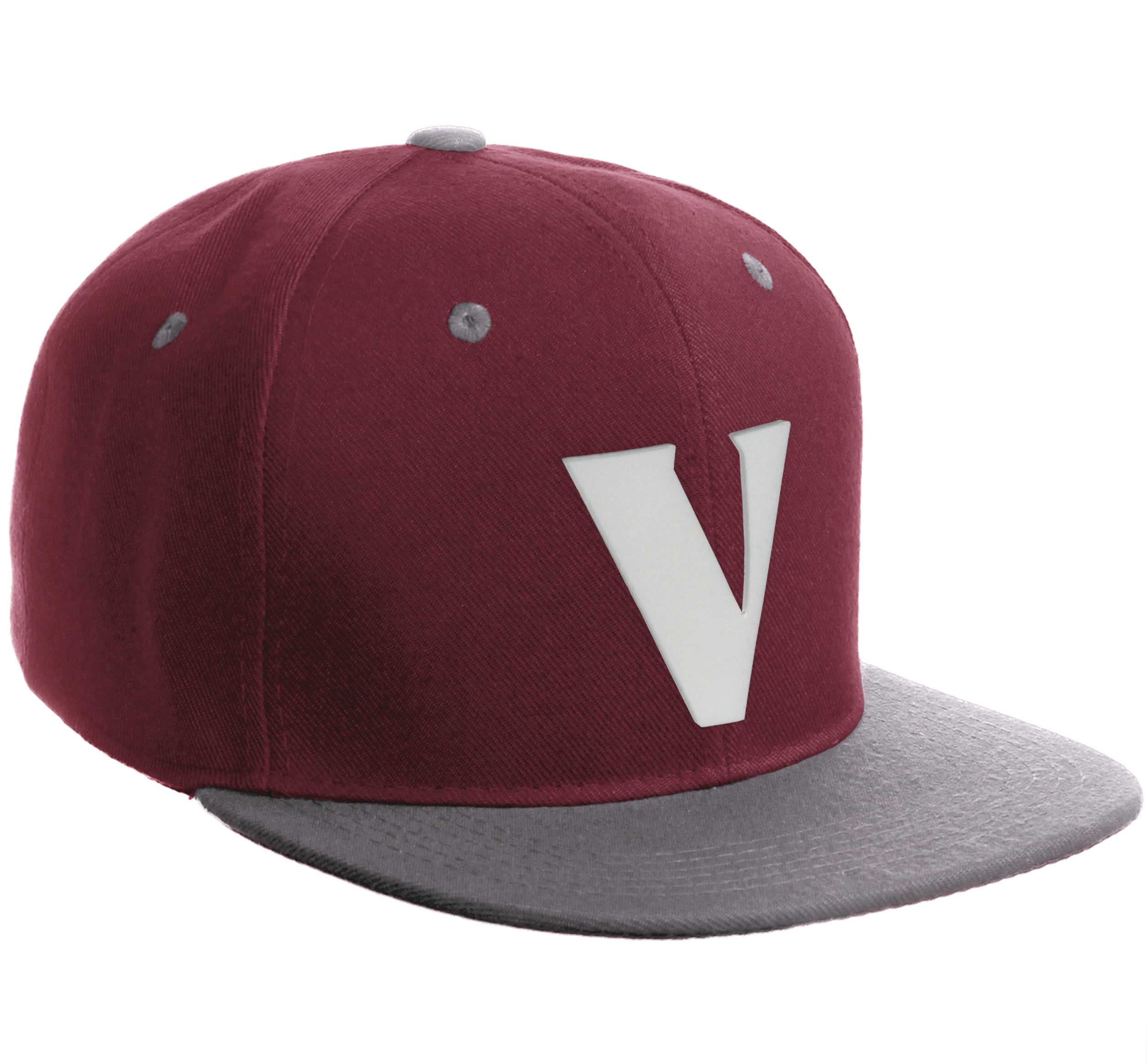 Daxton Classic Snapback Hat 3D Capital Alphabet Letters Flat Bill Visor ...