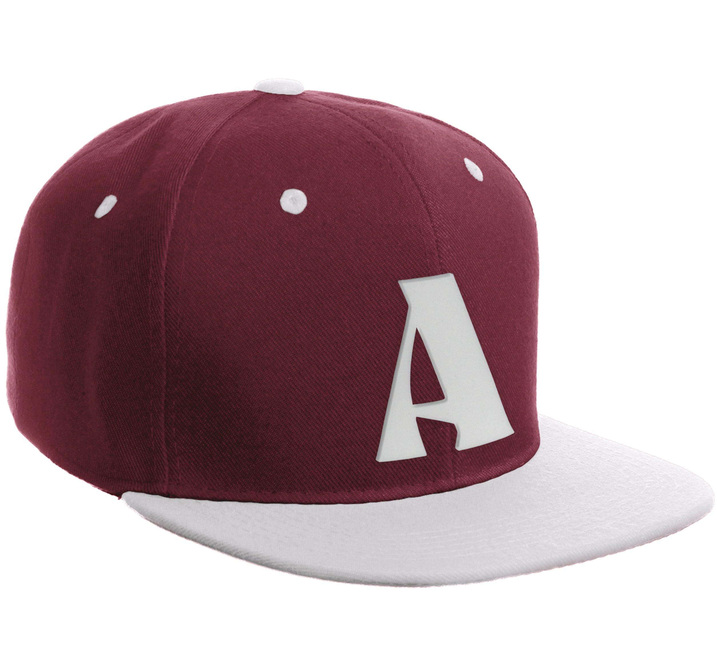 Daxton Classic Snapback Hat 3D Capital Alphabet Letters Flat Bill Visor ...