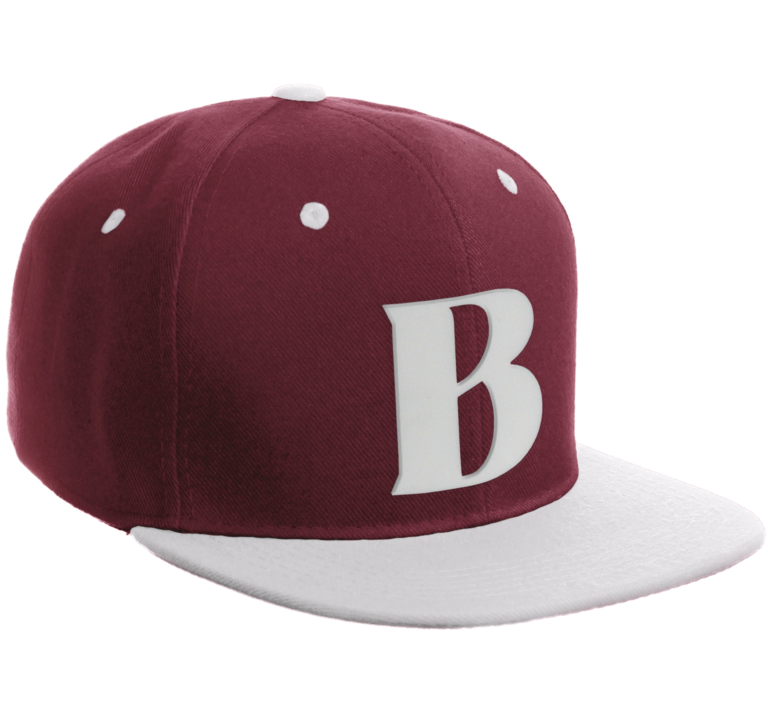 Daxton Classic Snapback Hat 3D Capital Alphabet Letters Flat Bill Visor ...