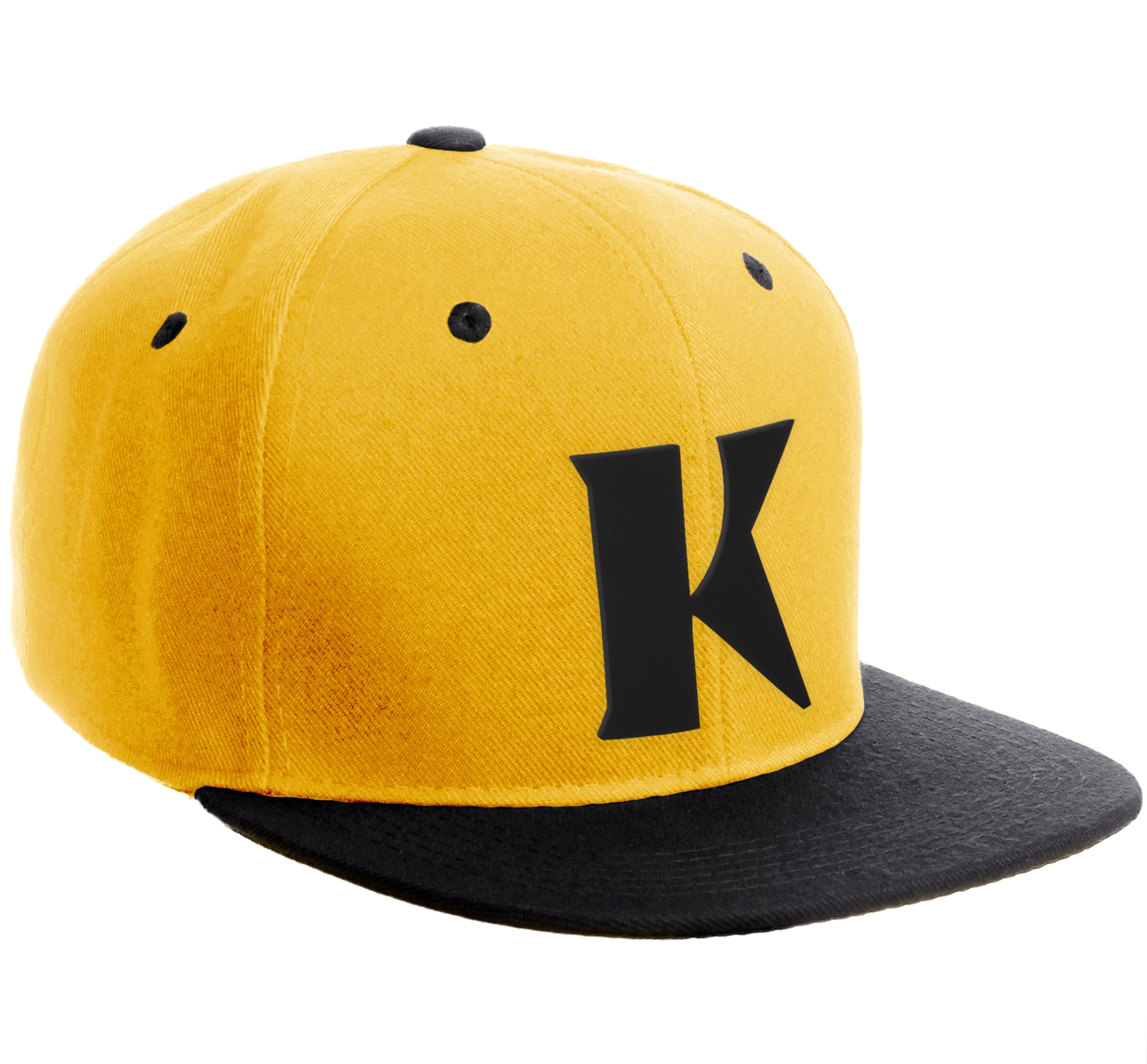 Daxton Classic Snapback Hat 3D Capital Alphabet Letters Flat Bill Visor ...