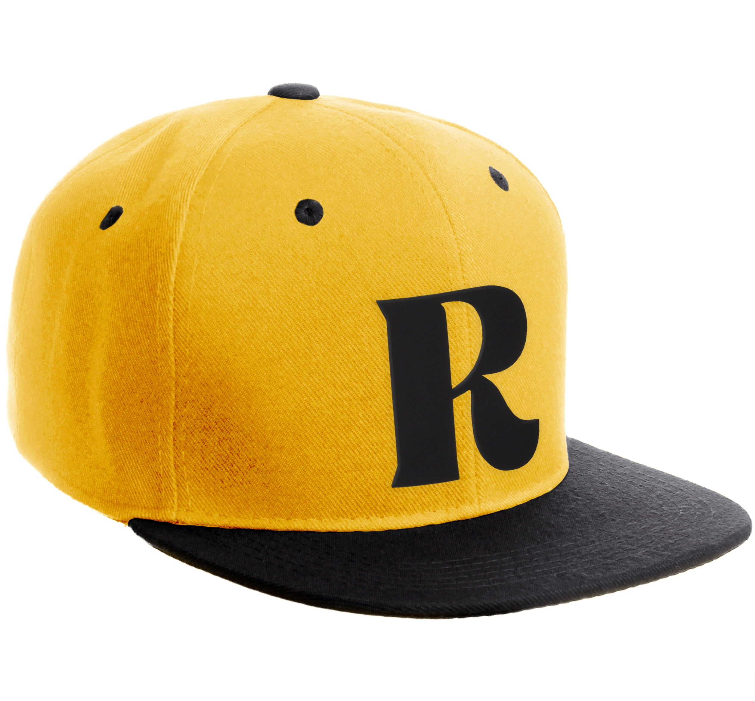 Daxton Classic Snapback Hat 3D Capital Alphabet Letters Flat Bill Visor ...