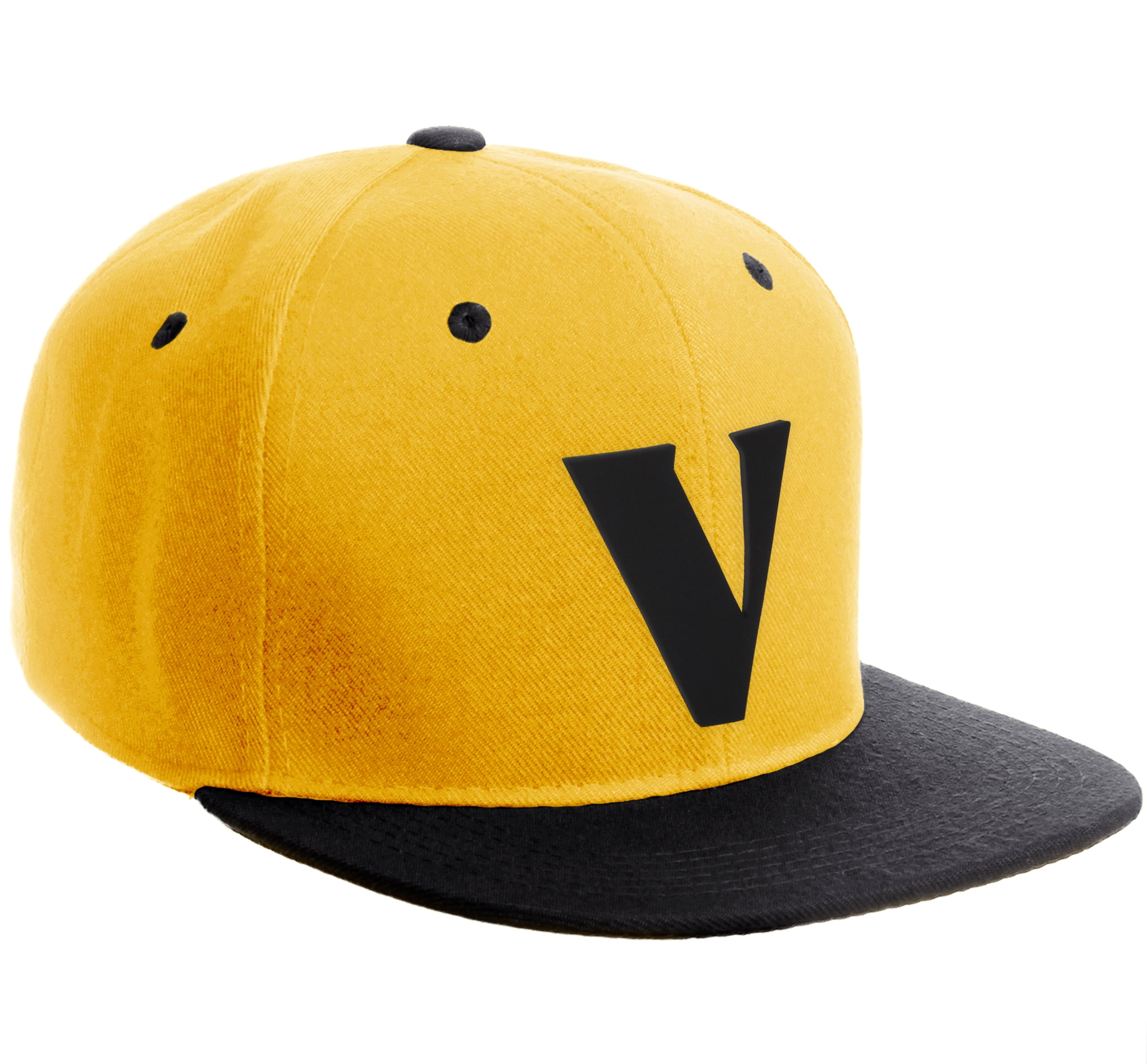 Daxton Classic Snapback Hat 3D Capital Alphabet Letters Flat Bill Visor ...