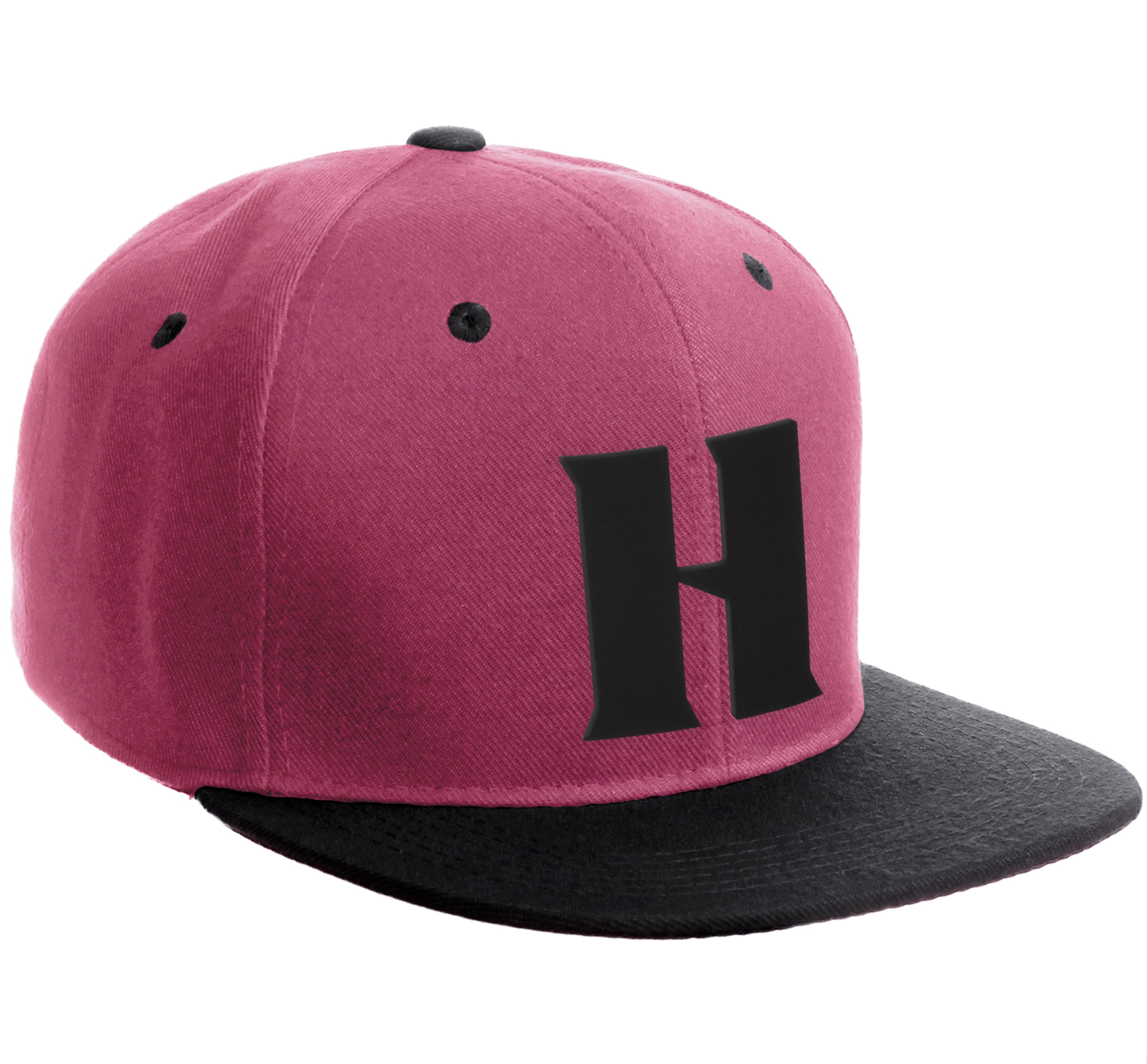 Daxton Classic Snapback Hat 3D Capital Alphabet Letters Flat Bill Visor ...