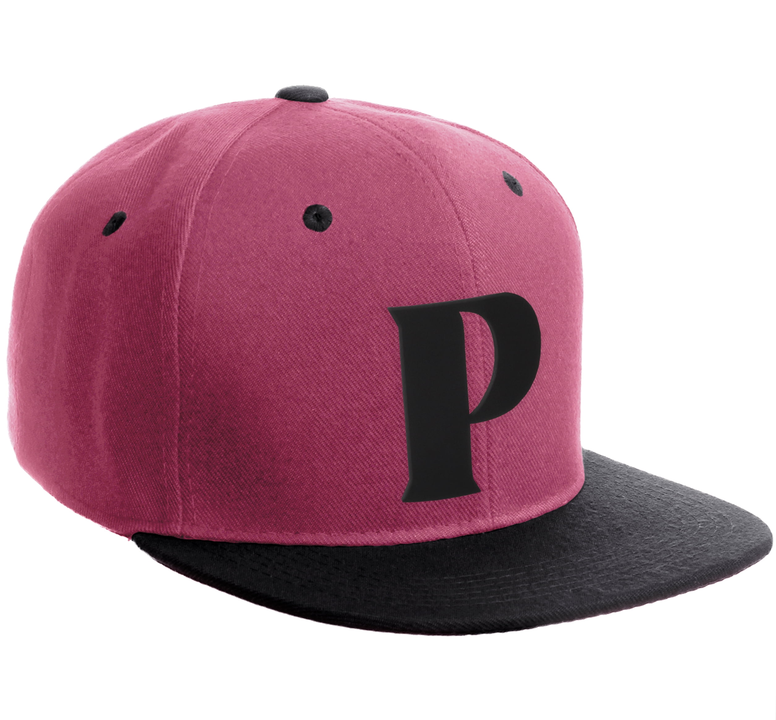 Daxton Classic Snapback Hat 3D Capital Alphabet Letters Flat Bill Visor ...