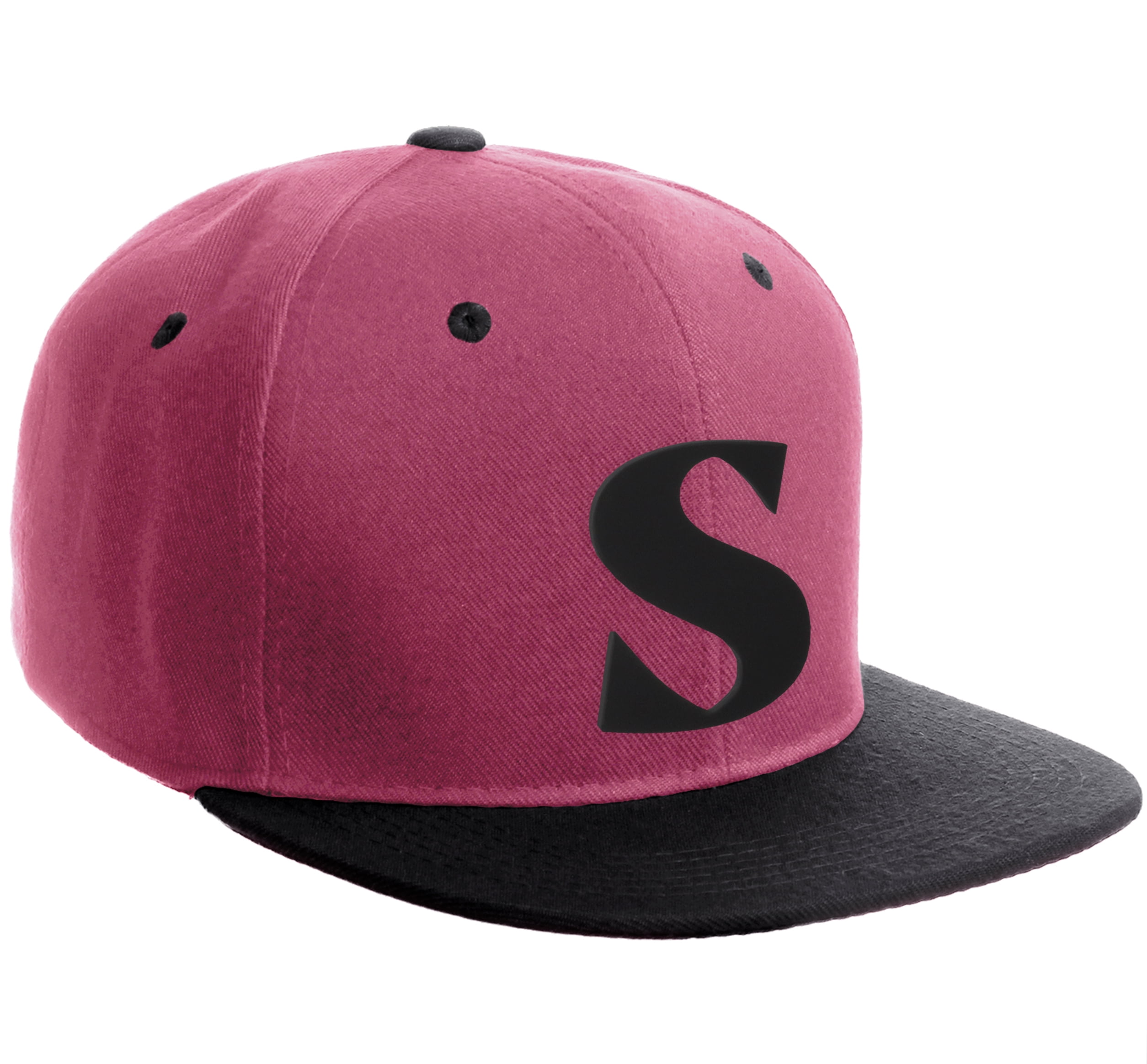 Daxton Classic Snapback Hat 3D Capital Alphabet Letters Flat Bill Visor ...